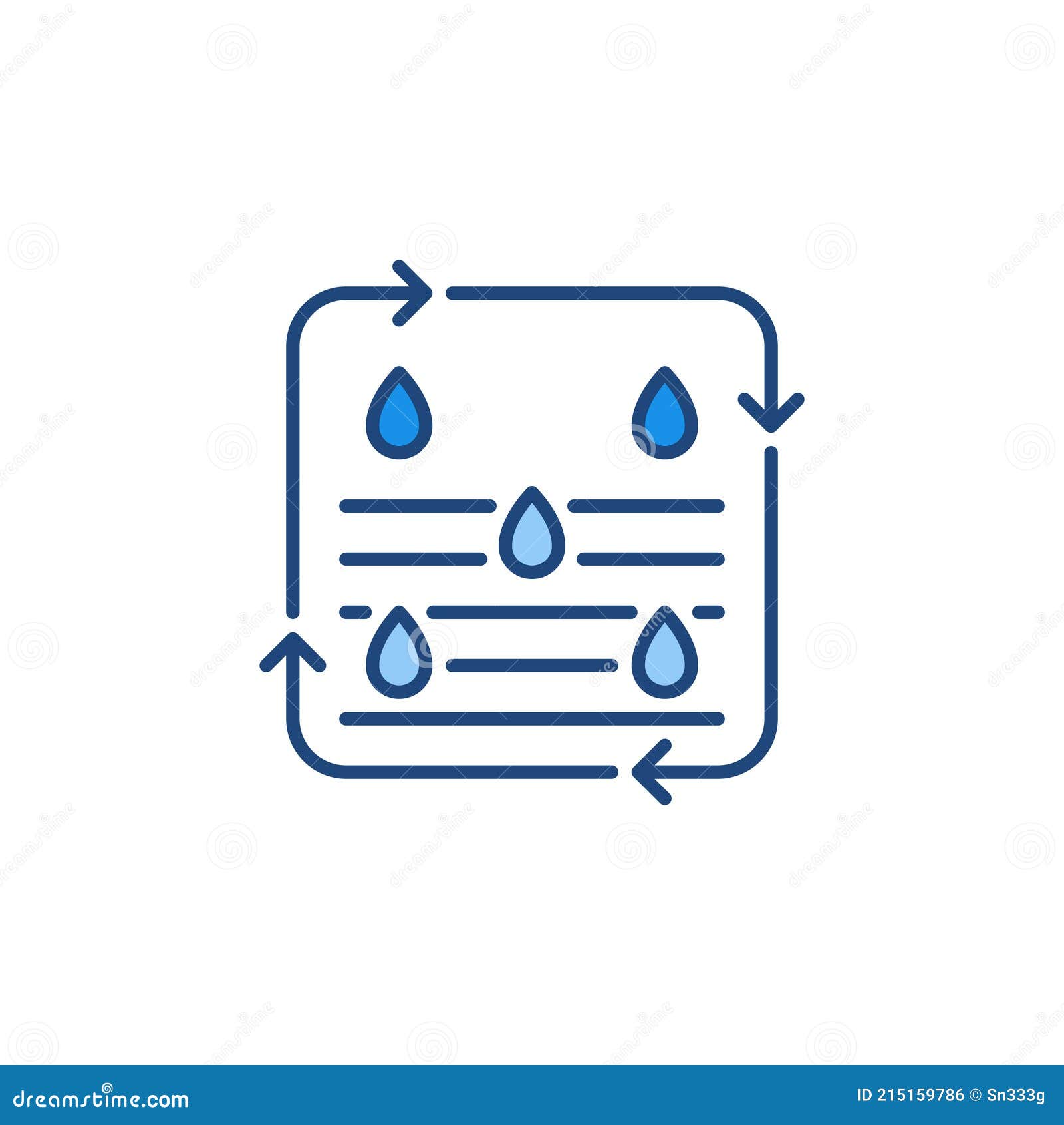 Water Purification Process Vector Concept Colored Icon Stock Vector ...