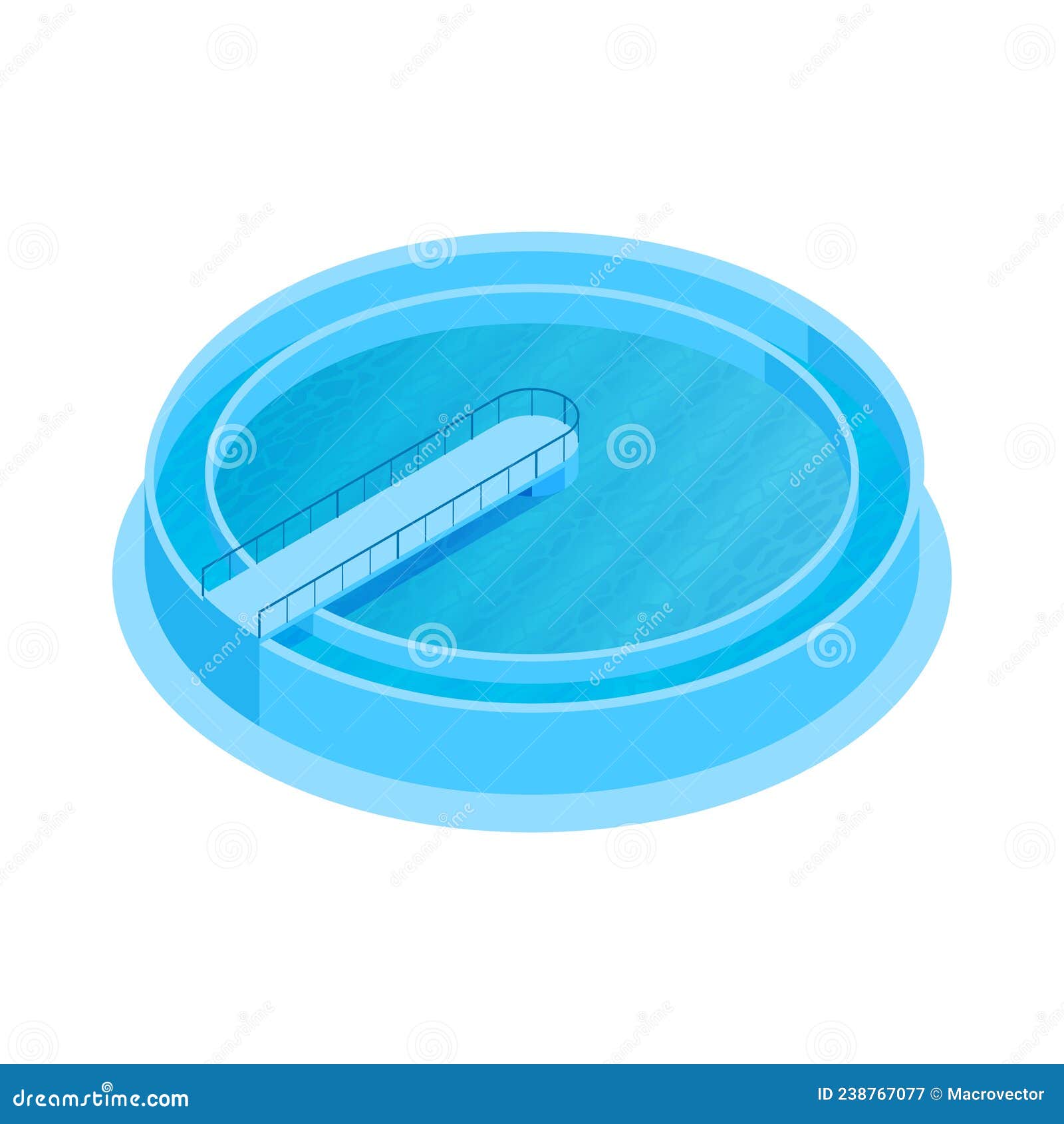 Water Purification Reservoir Composition Cartoon Vector | CartoonDealer ...