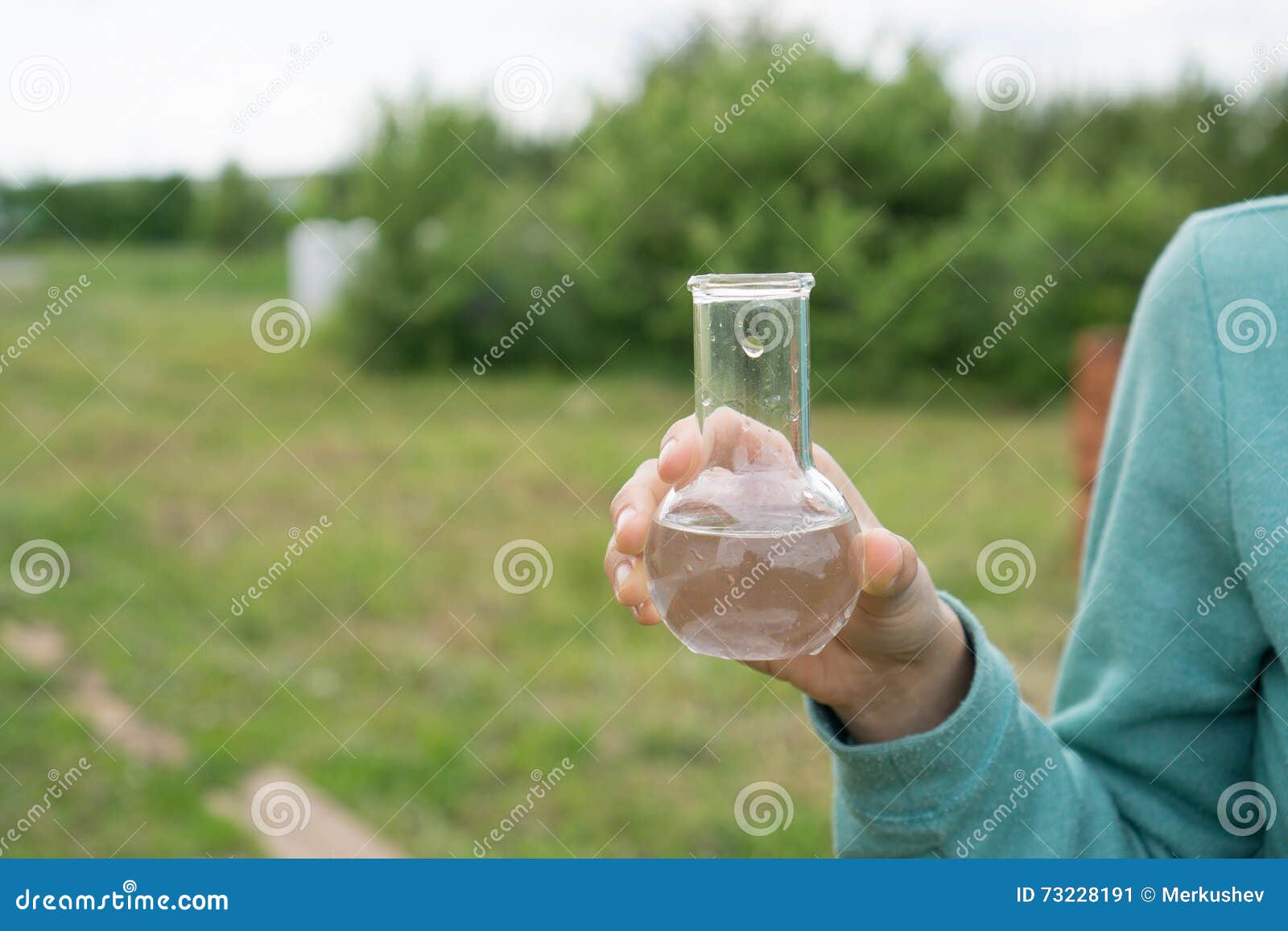 Water Purity Test, Liquid in Laboratory Glassware Stock Image - Image ...