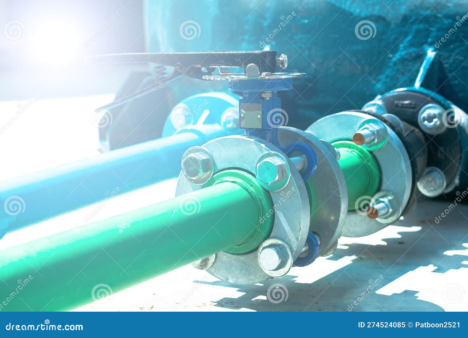 Water PVC pipe section stock image. Image of outdoor - 274524085