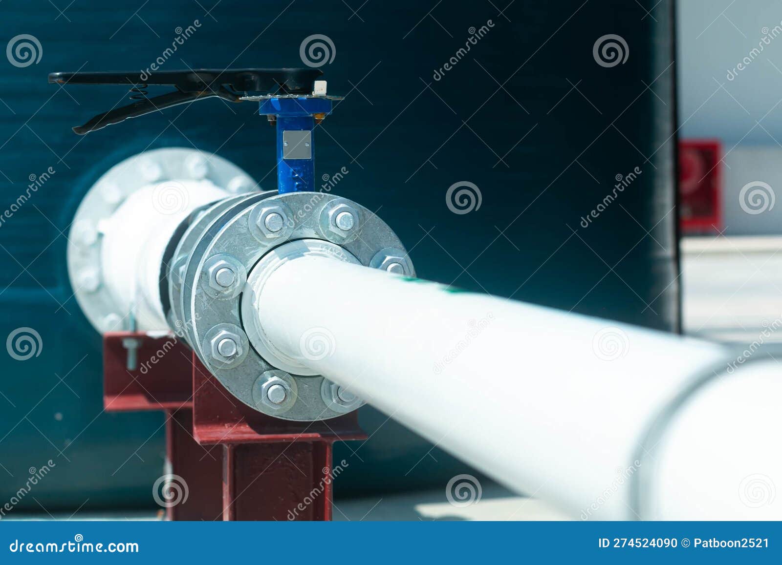 Water PVC pipe section stock photo. Image of brand, lighting - 274524090