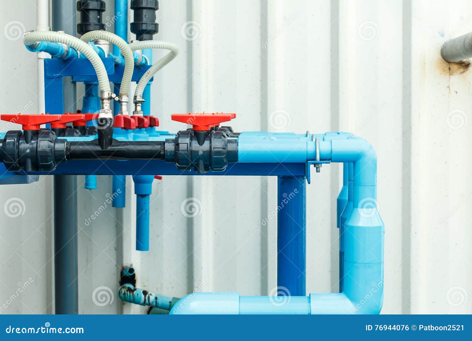 Water PVC pipe section stock photo. Image of pipe, architecture - 76944076