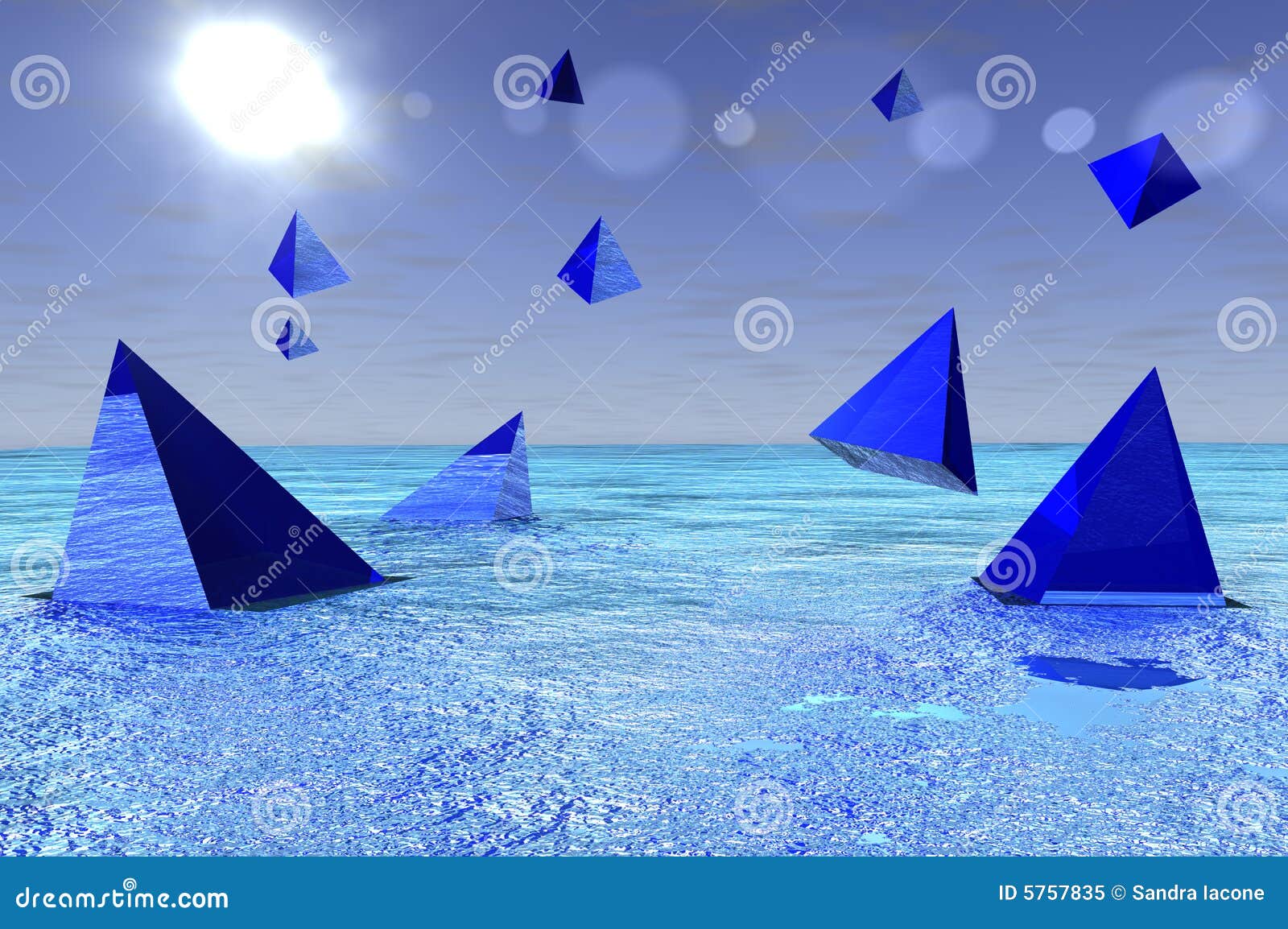 Water Pyramids Picture. Image: 5757835