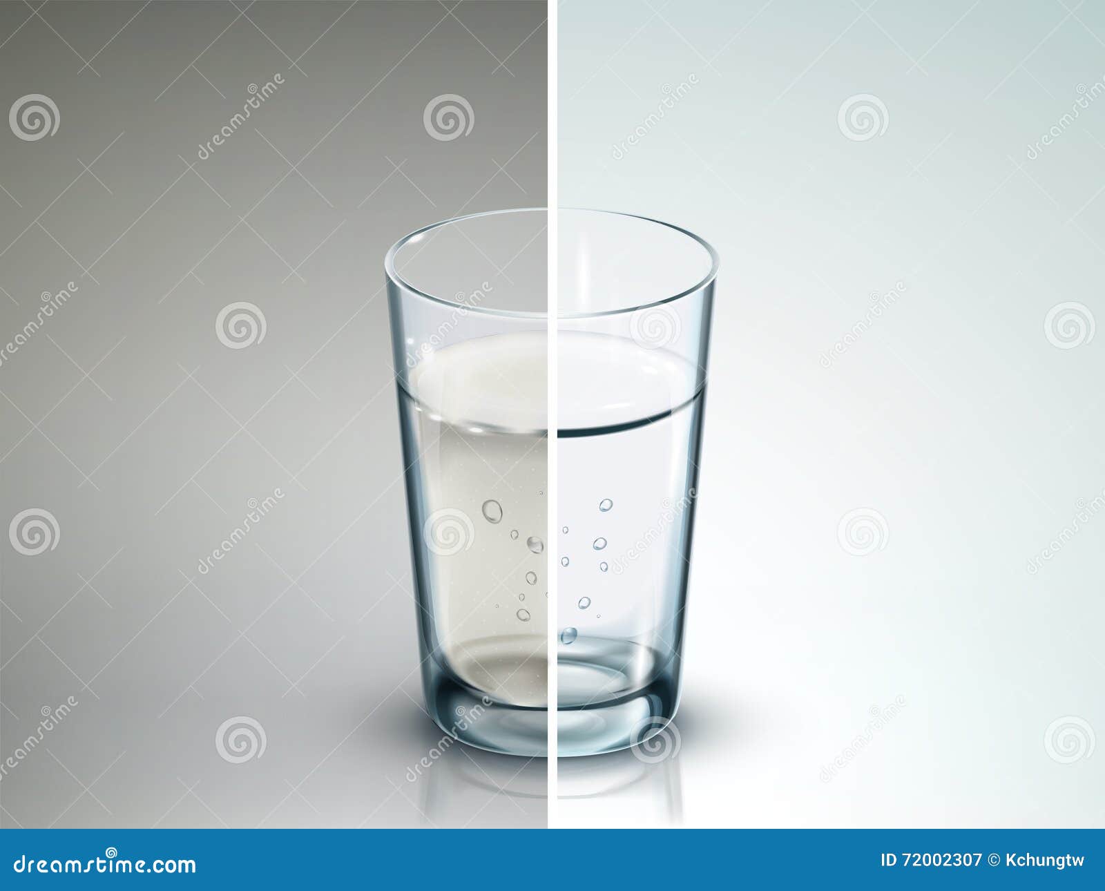 Comparison Of The Water And Air Masses Of The Planet Earth Stock ...