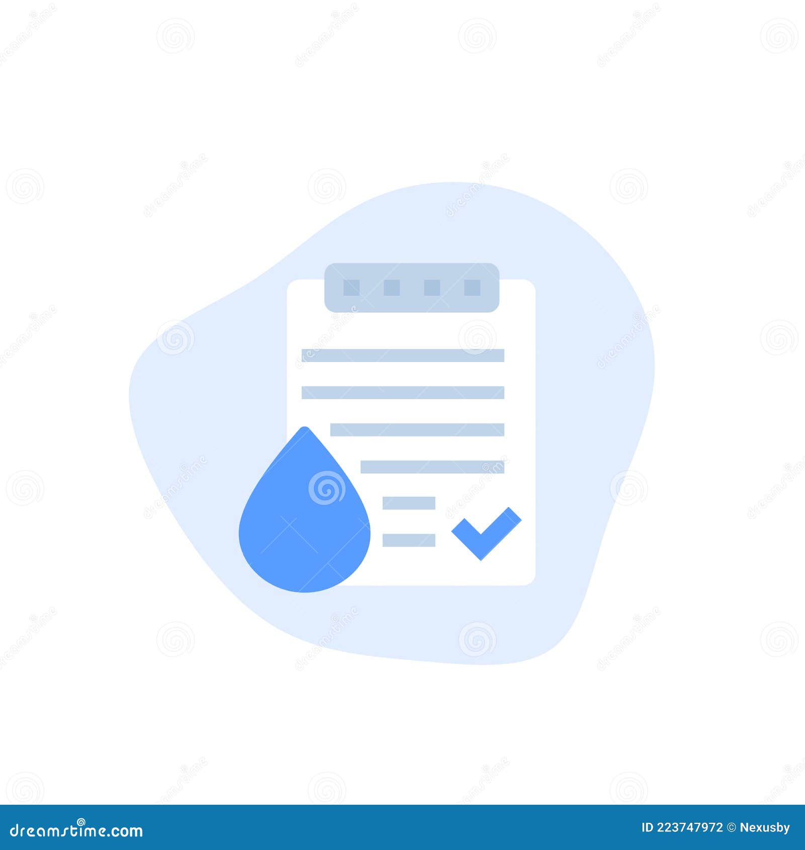 Water Quality Test Icon, Vector Stock Vector - Illustration of clear ...