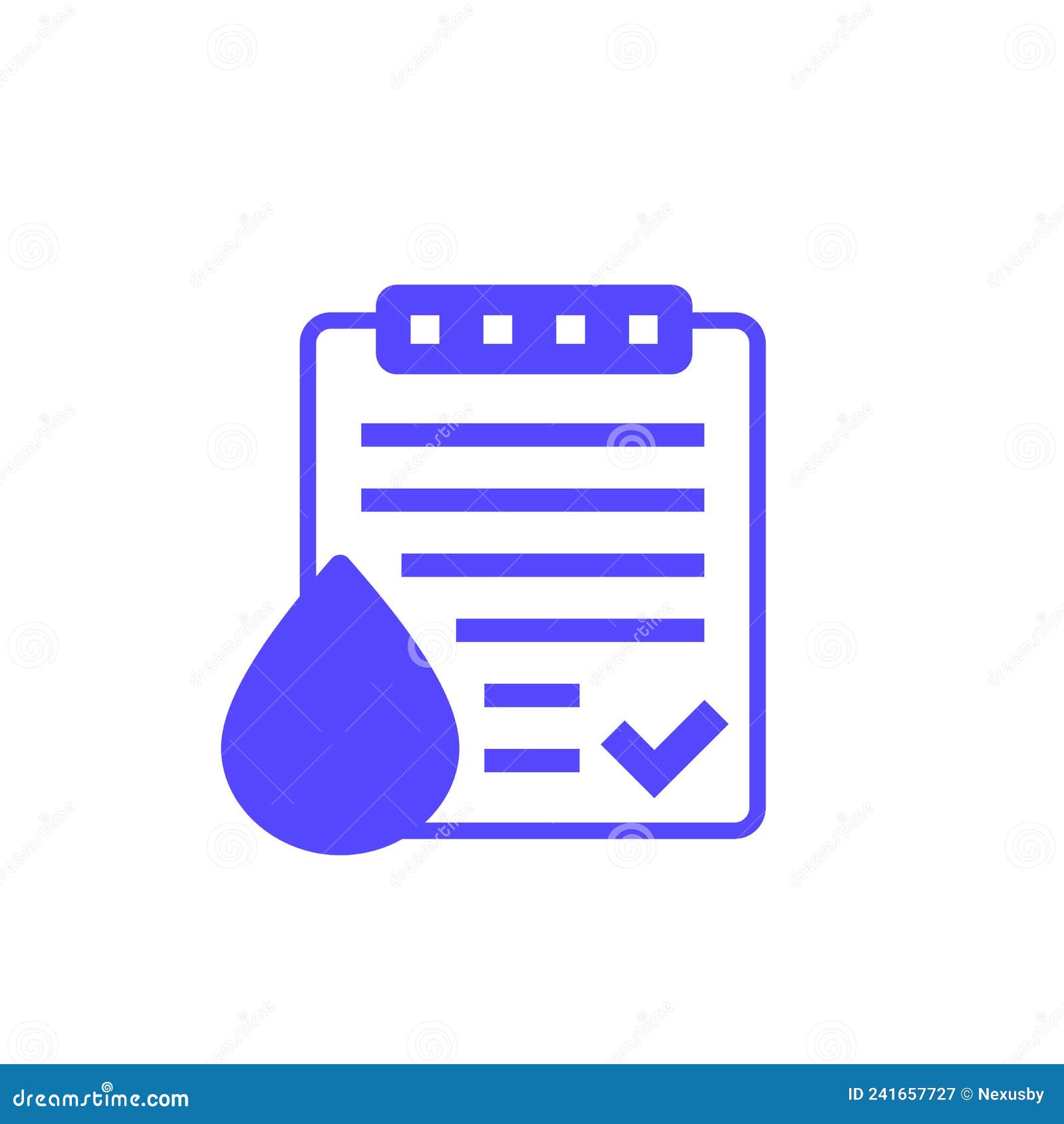 Water Quality Test Icon on White, Vector Stock Vector - Illustration of ...