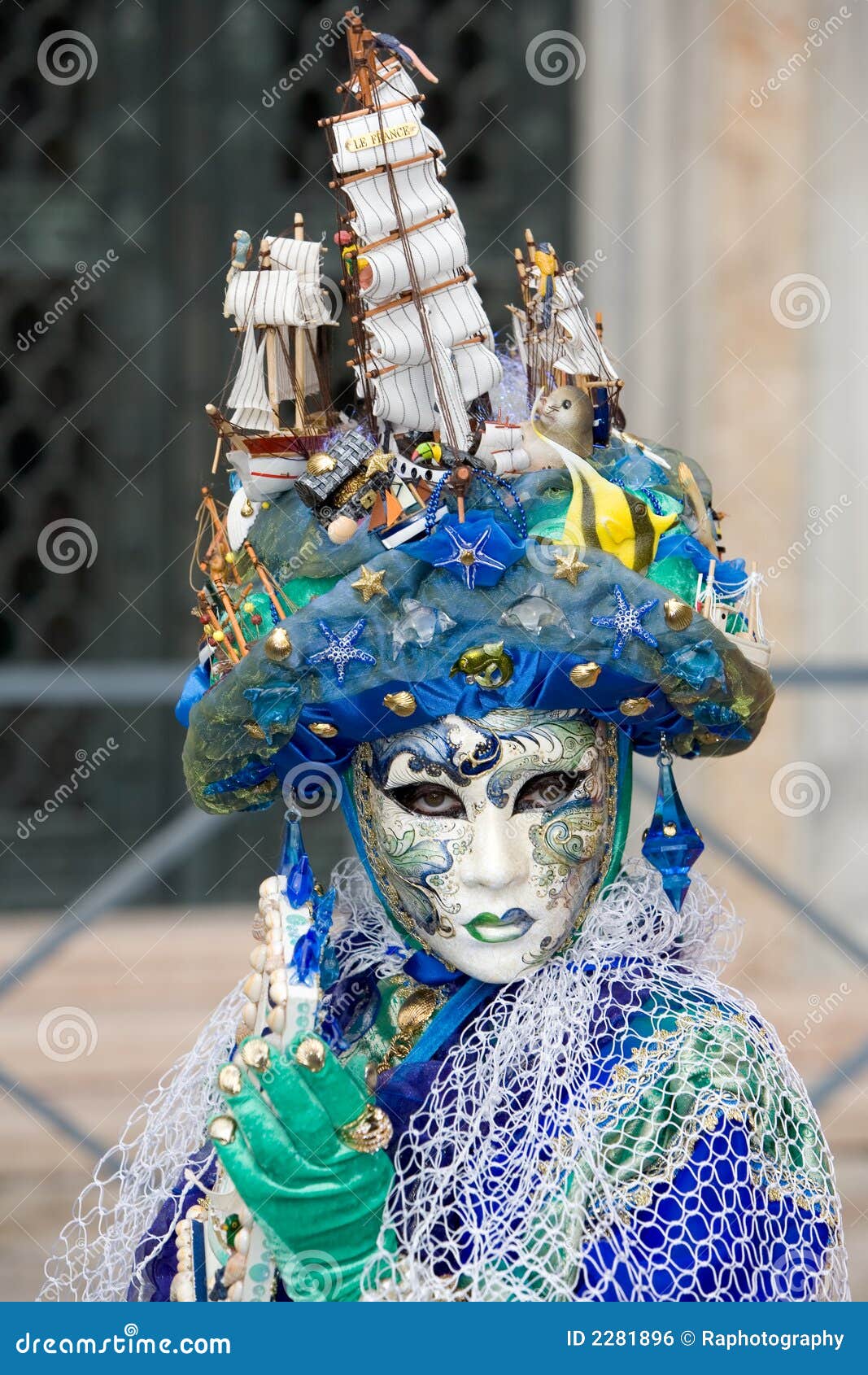 Water queen stock photo. Image of eyes, mask, dress, feather - 2281896