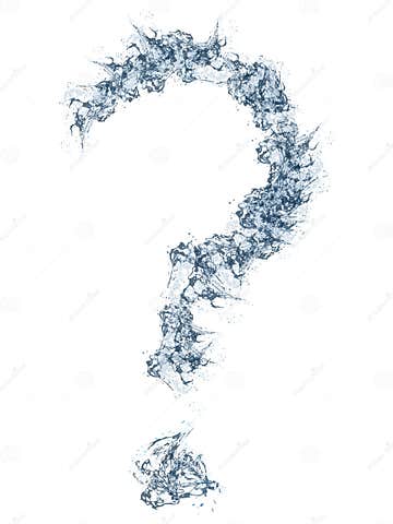 Water question mark stock vector. Illustration of white - 24987520
