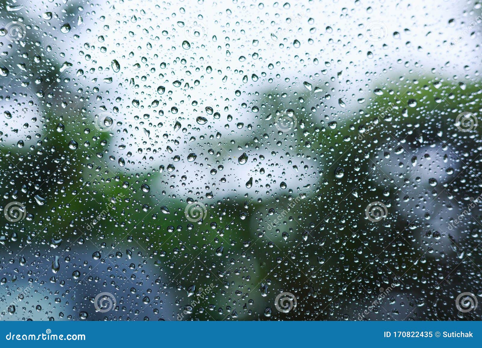 Water Rain Drop on Glass Window Stock Image - Image of drop, shiny ...