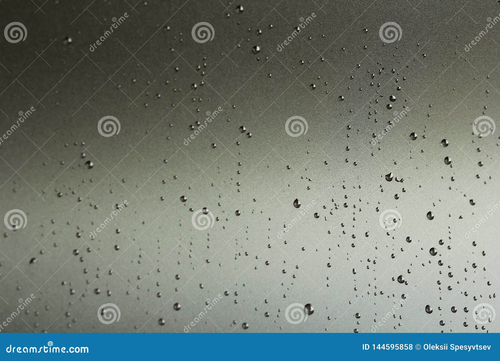 Water / Raindrops on Grey Surface. Abstract Background Stock Photo ...