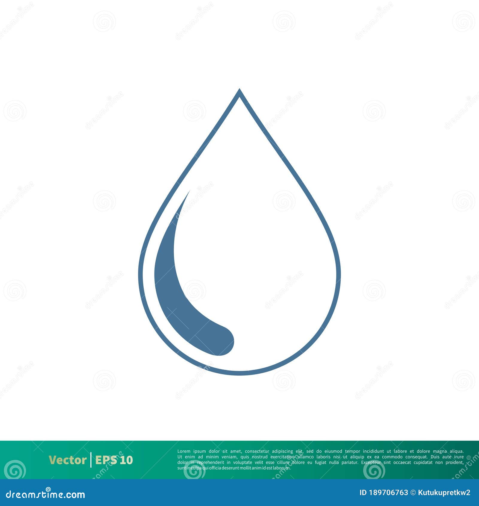 Water, Raindrop Icon Vector Logo Template Illustration Design. Vector ...