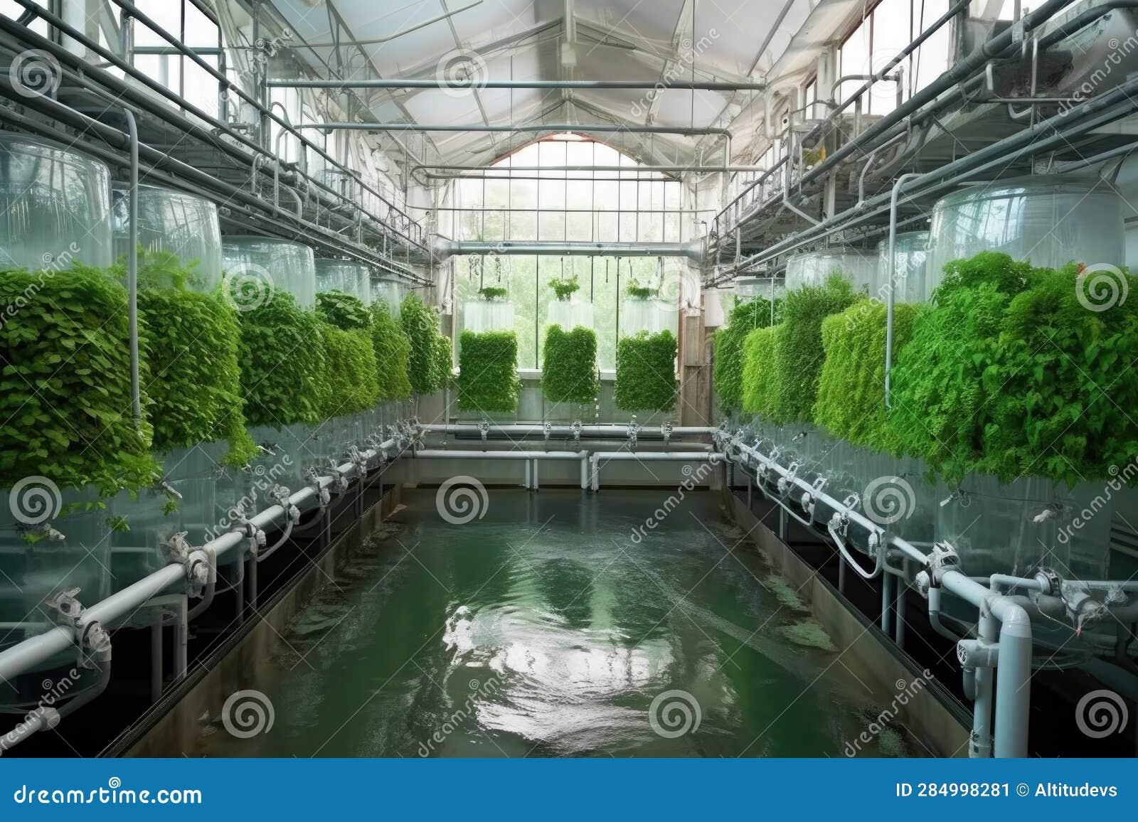 Water Recycle System in Sustainable Plant Stock Image - Image of ...