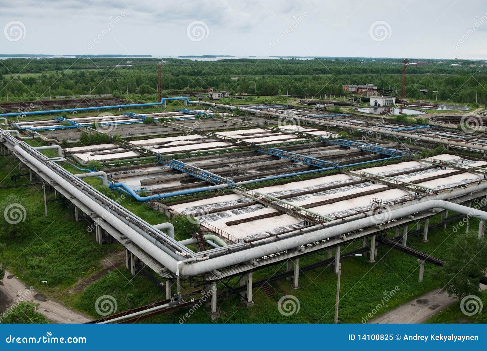 Water Recycling in Biological Station Stock Image - Image of chemical ...