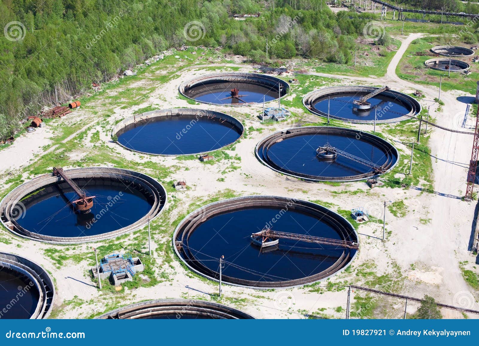 Water Recycling Sewage Station Stock Image - Image of plant, cleaning ...