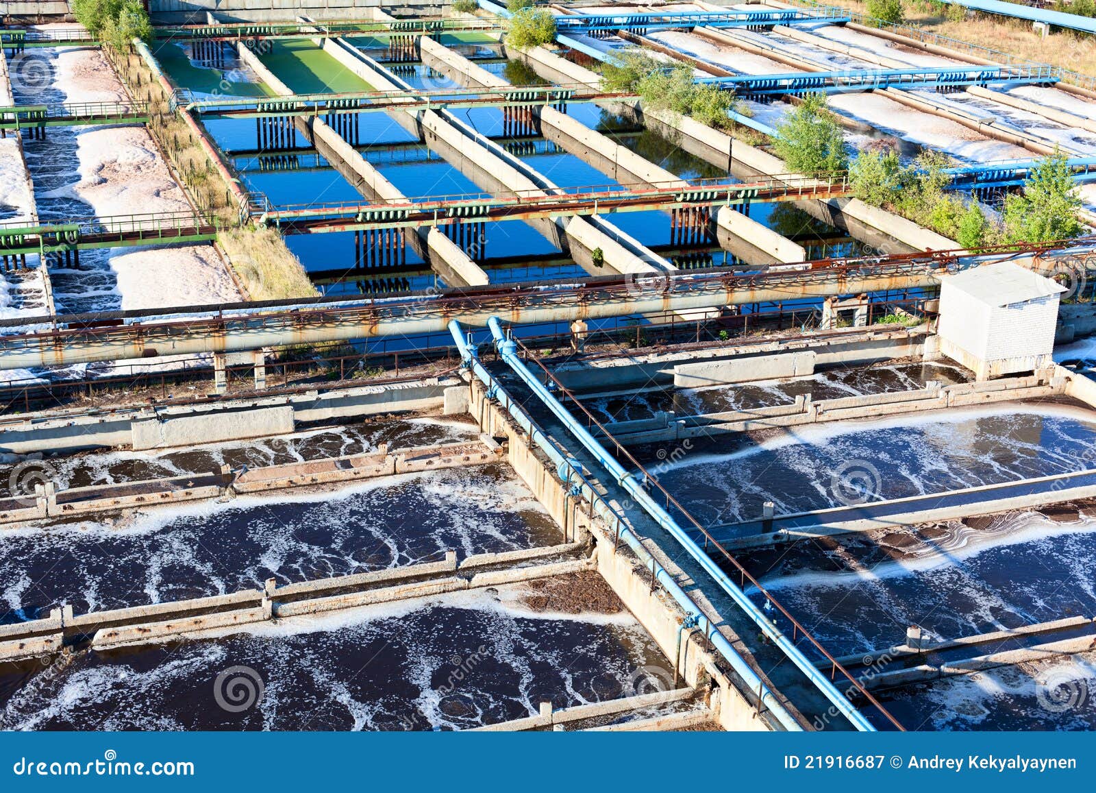 Water Recycling Sewage Station Stock Image - Image of ecology, organism ...