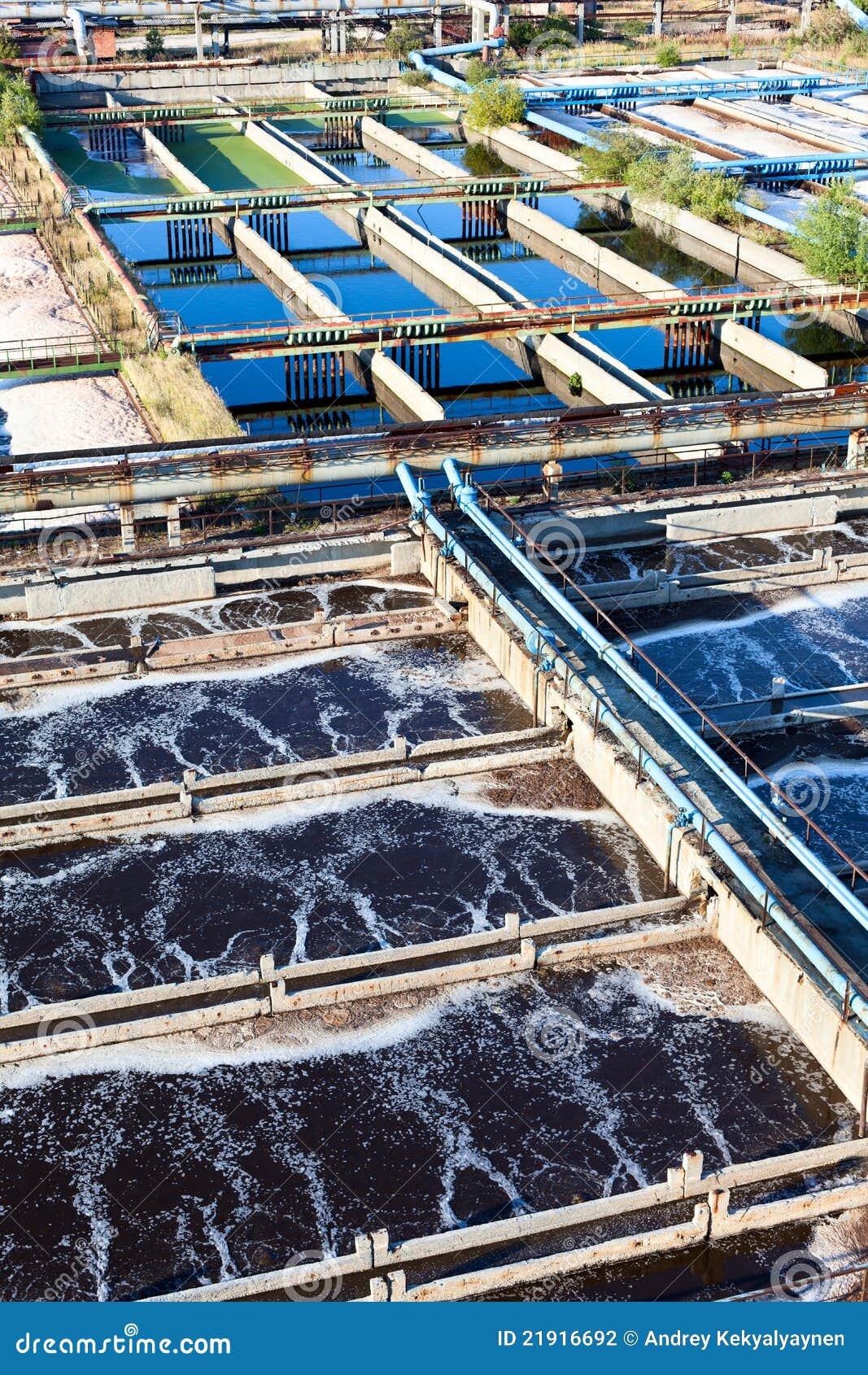 Water Recycling Sewage Station Stock Photo - Image of industry ...