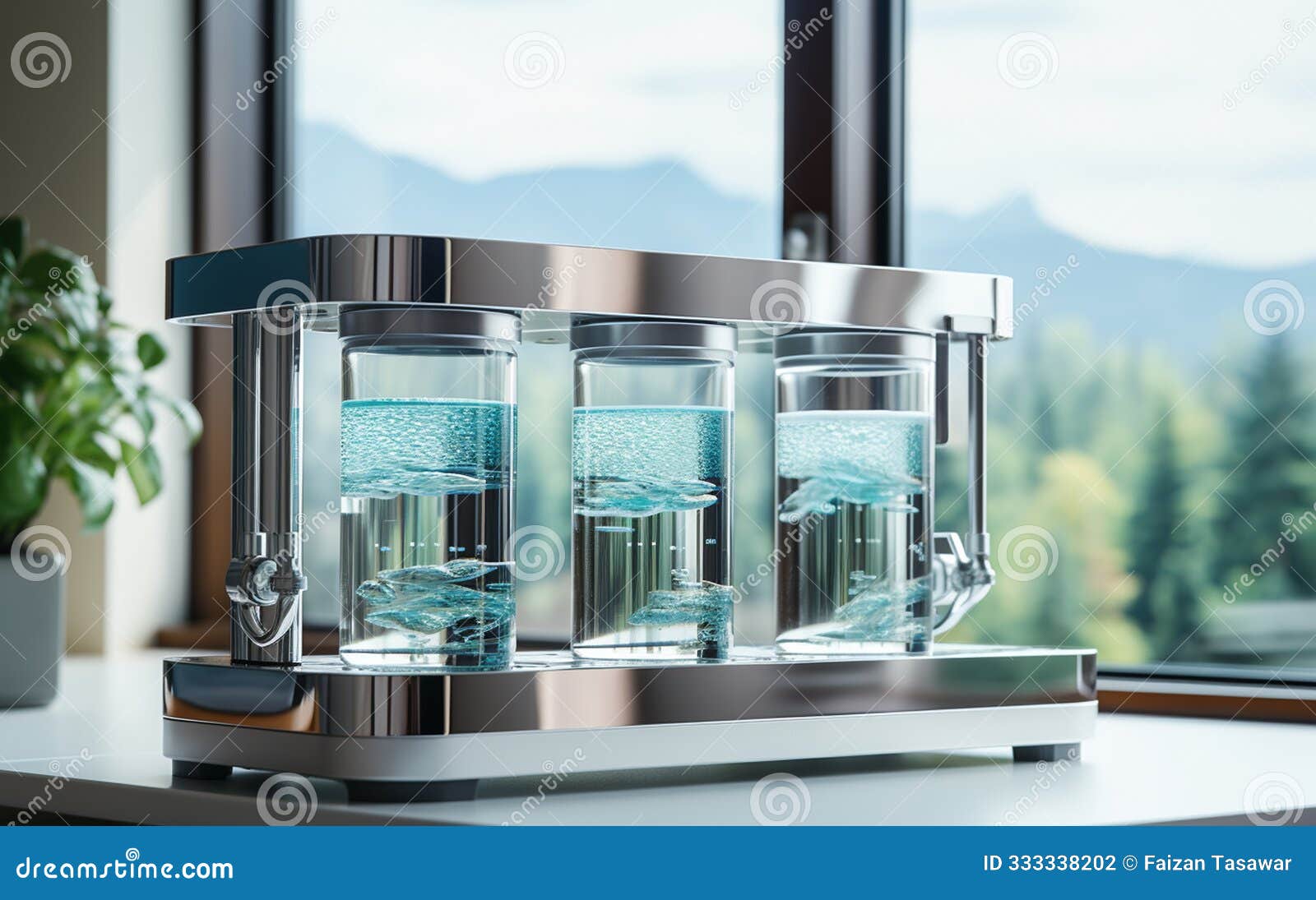 Water Recycling System White Background -Generative Ai Stock ...