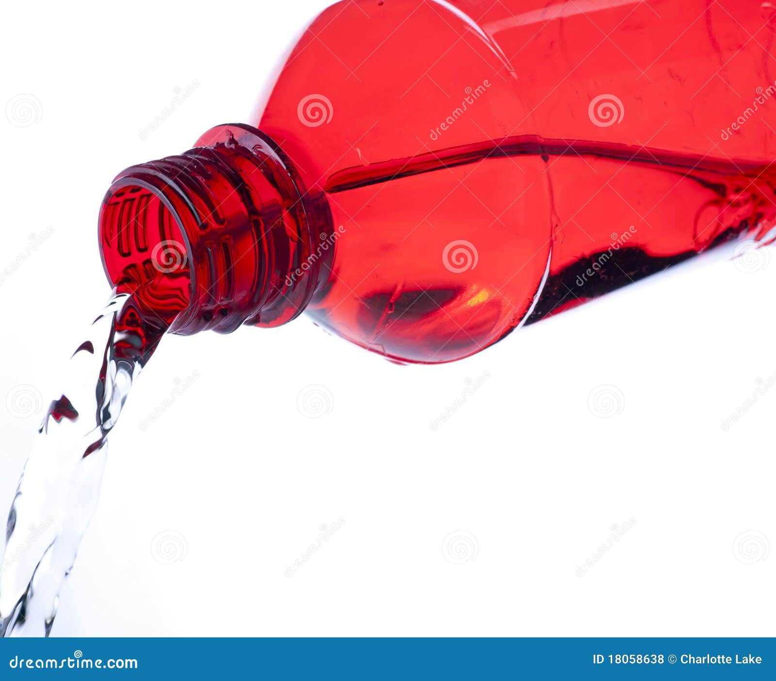 Water and Red Bottle stock photo. Image of recycle, bottle - 18058638
