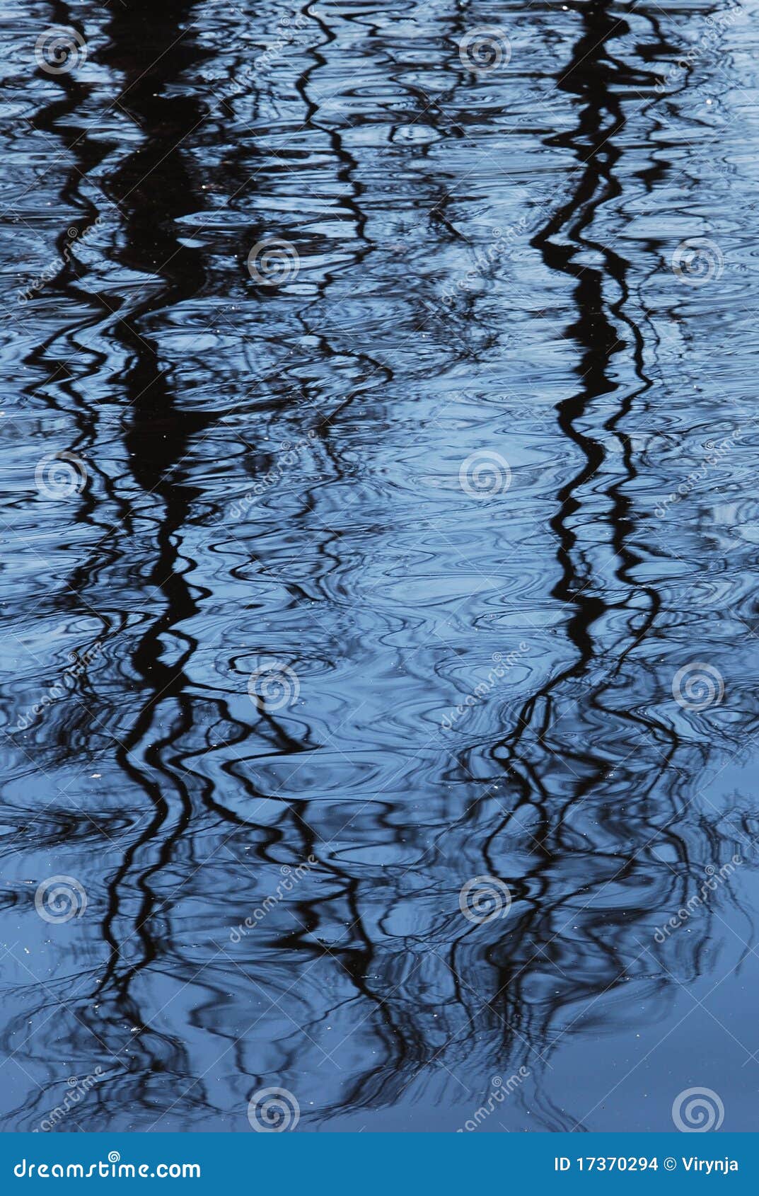 Water reflection stock photo. Image of blue, vertical - 17370294