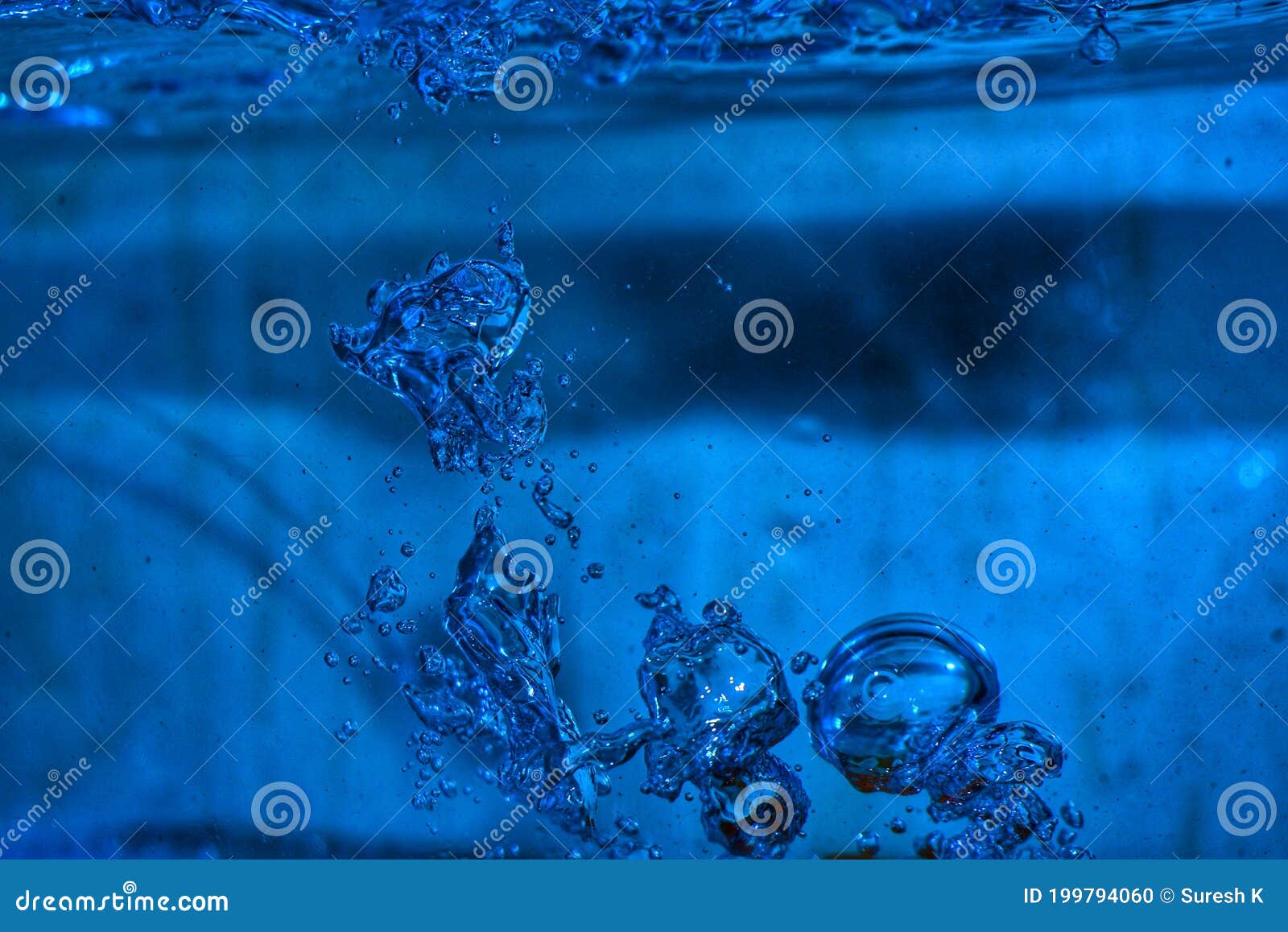 Water Reflection with Glass Stock Photo - Image of circle, blue: 199794060