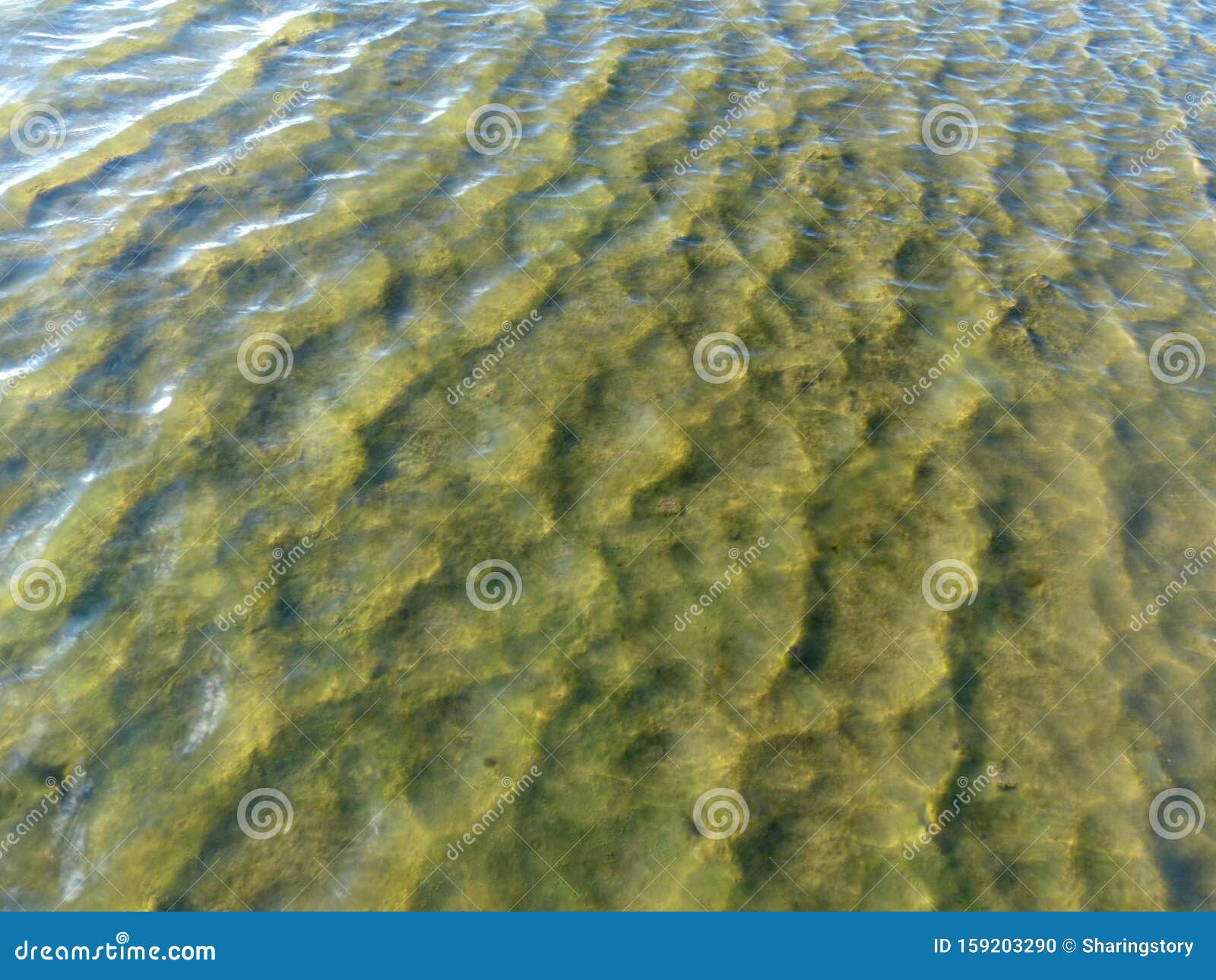 Water with Reflection Pattern Background Stock Photo - Image of blue ...