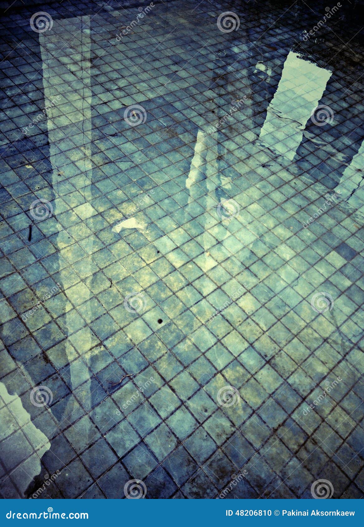 Water Reflection Shadow on the Tiled Floor Stock Photo - Image of house ...