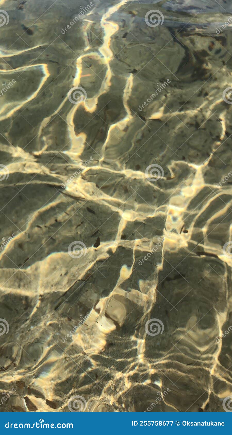 Water Reflection Texture on the Beach Sand. Clean Transparent Water and ...