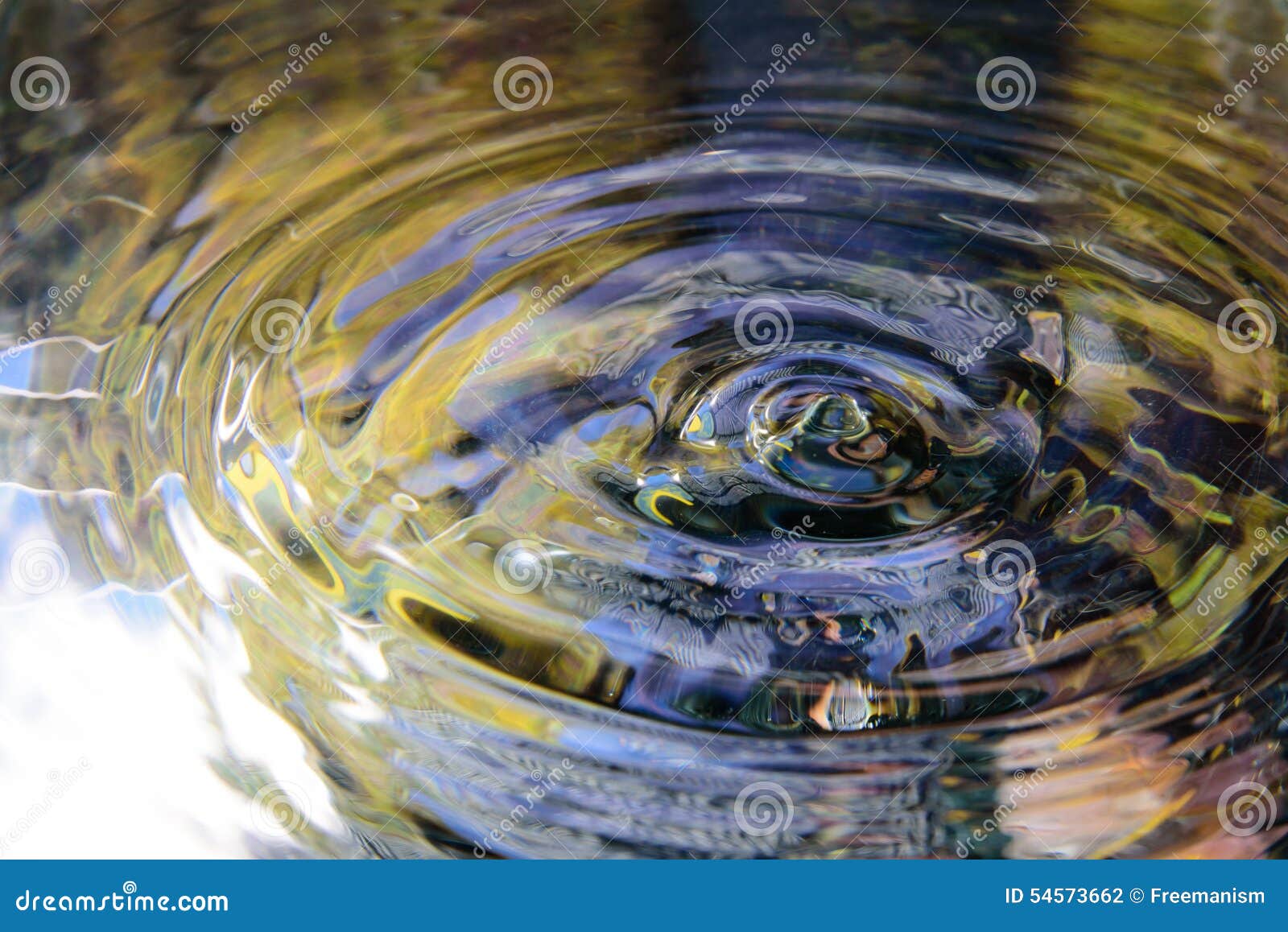 Water Reflection and Water Drop Stock Photo - Image of color, colorful ...