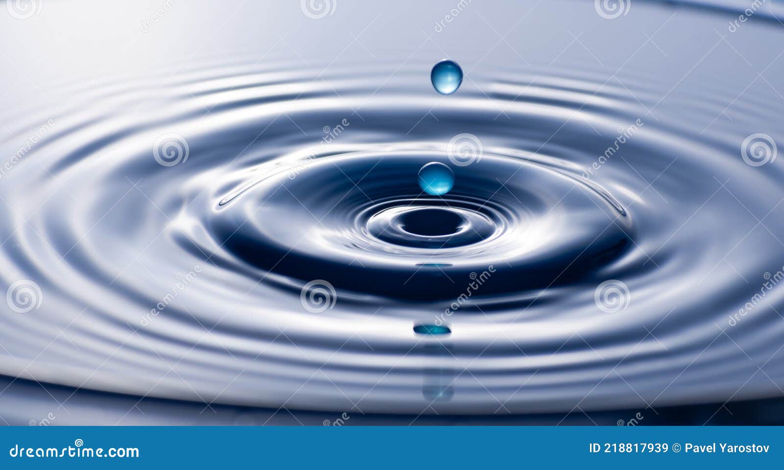 Water Reflection and Water Drop for Background Stock Image - Image of ...