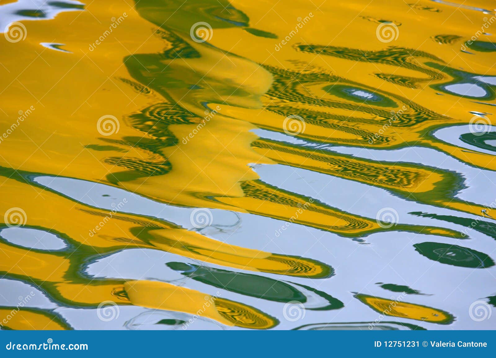 Water reflections stock image. Image of yellow, water - 12751231