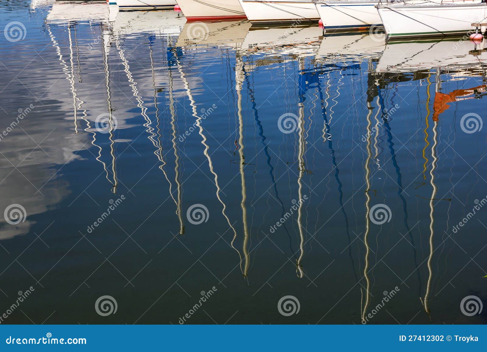 Water reflections. stock photo. Image of blue, bright - 27412302
