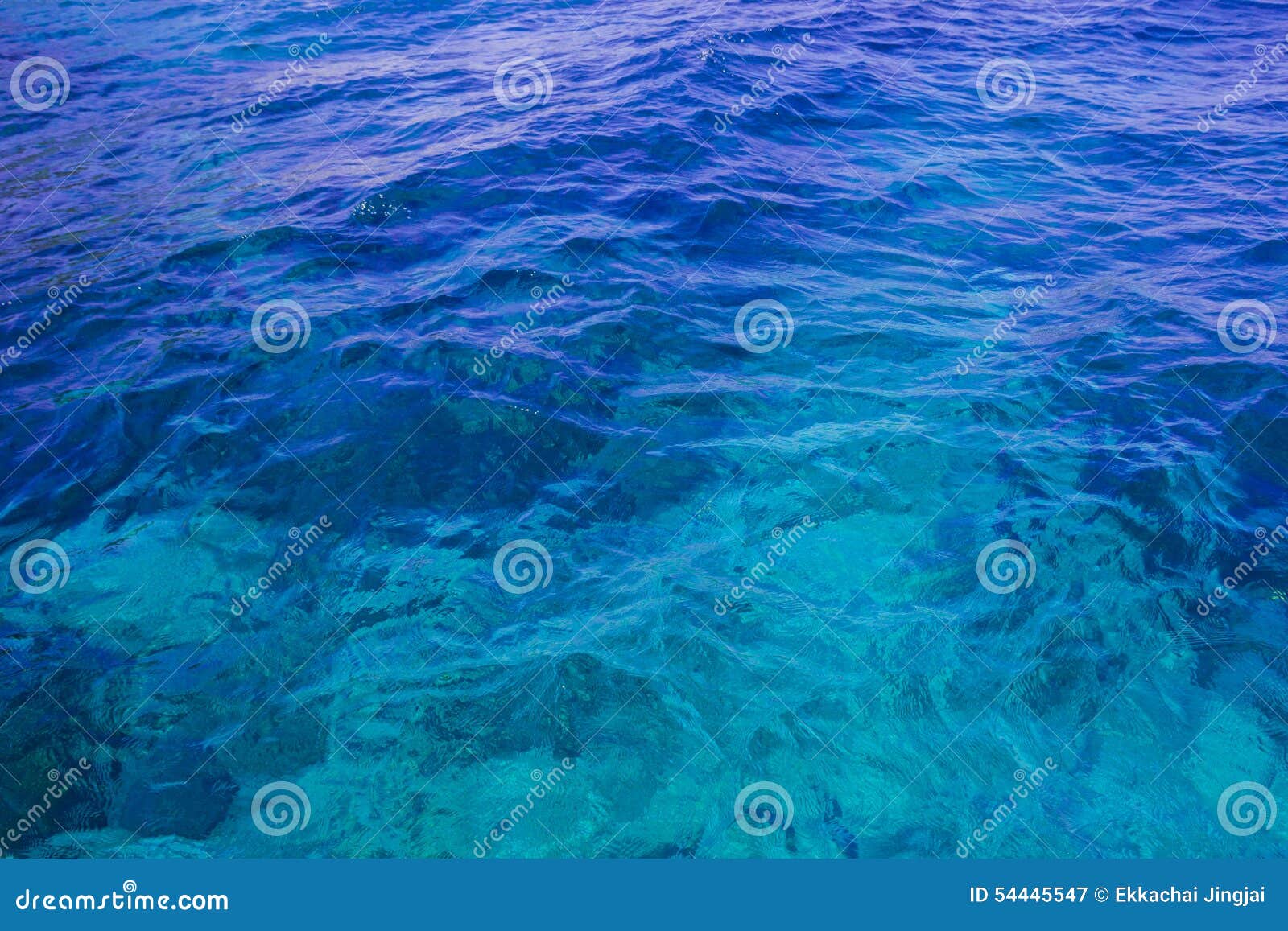 Water Reflections on Shallow Ocean Stock Image - Image of seascape ...