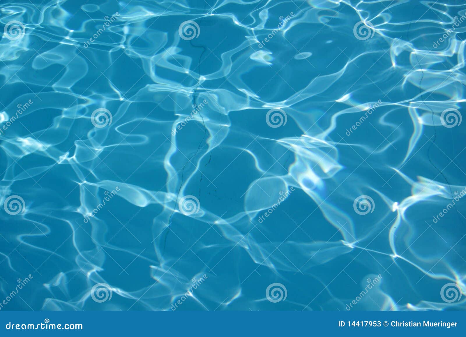 Water Reflections in the Swimming Pool Stock Image - Image of turquoise ...