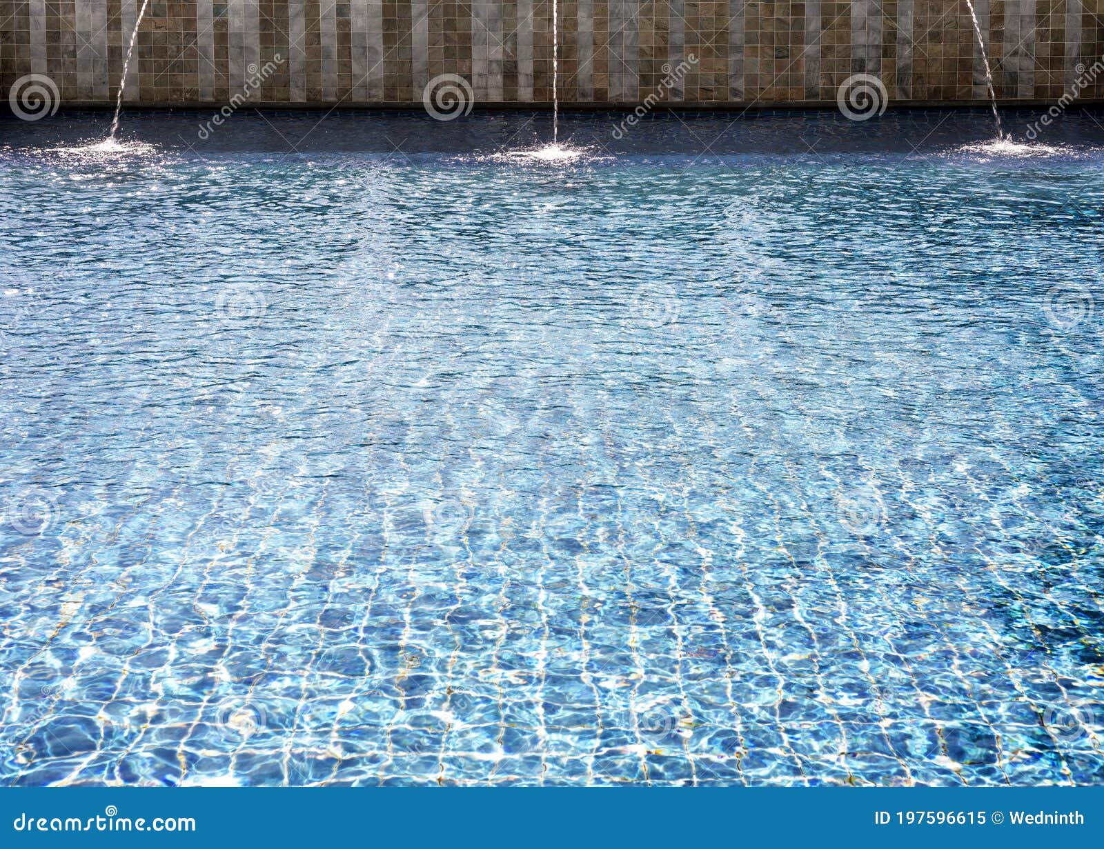 Water Reflections on a Swimming Pool Stock Image - Image of water ...