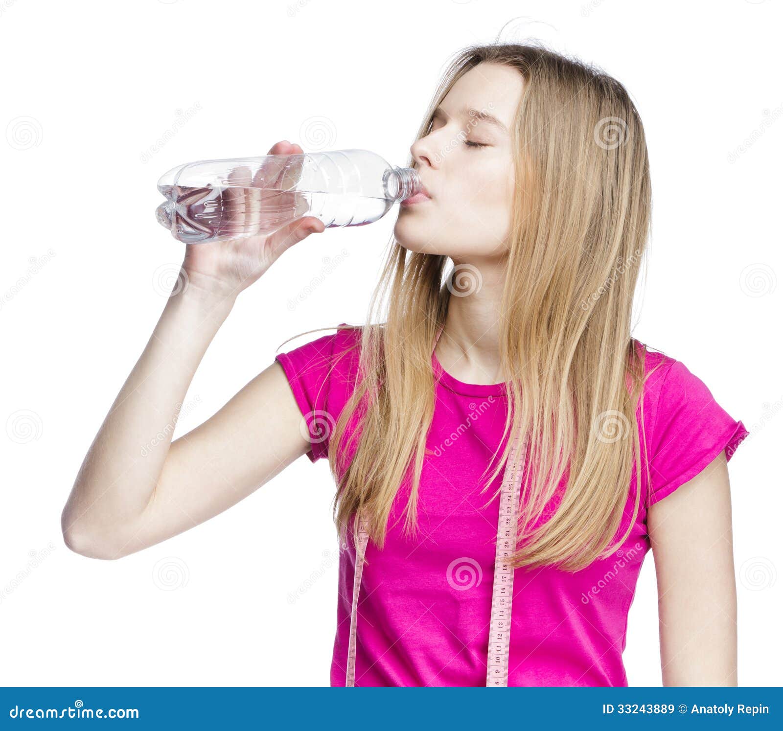 Water Refreshing after Training Stock Image - Image of closeup, holding ...