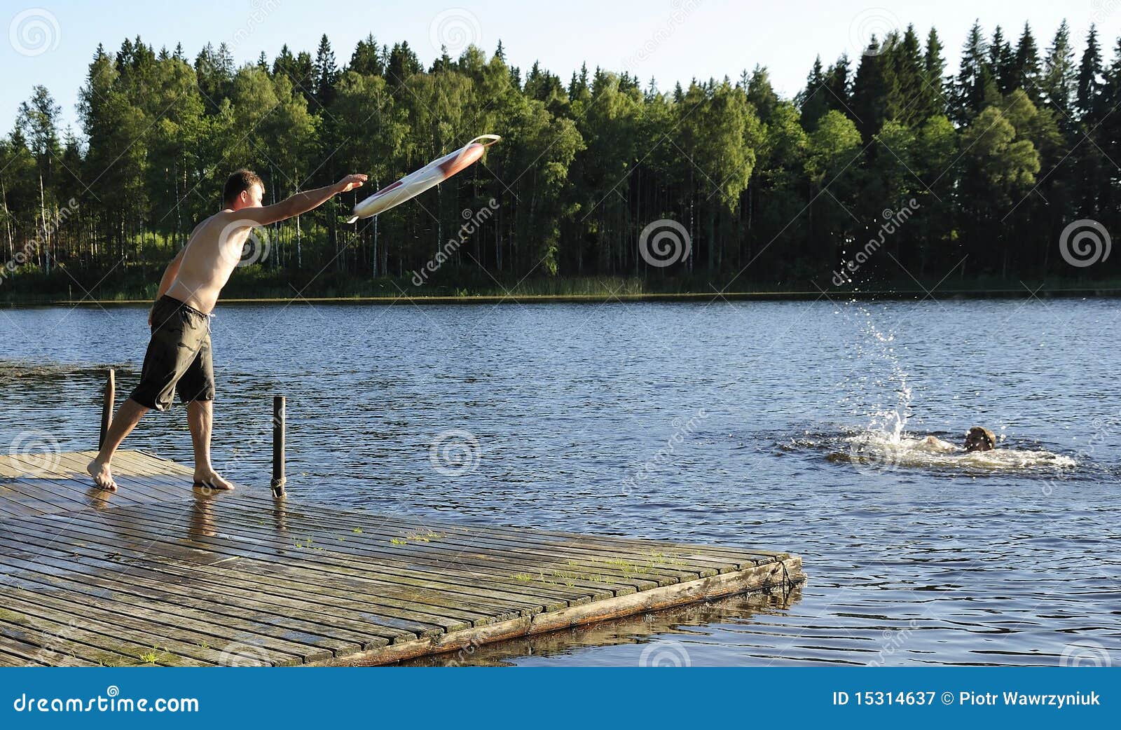 Water rescue action stock image. Image of orange, lake - 15314637