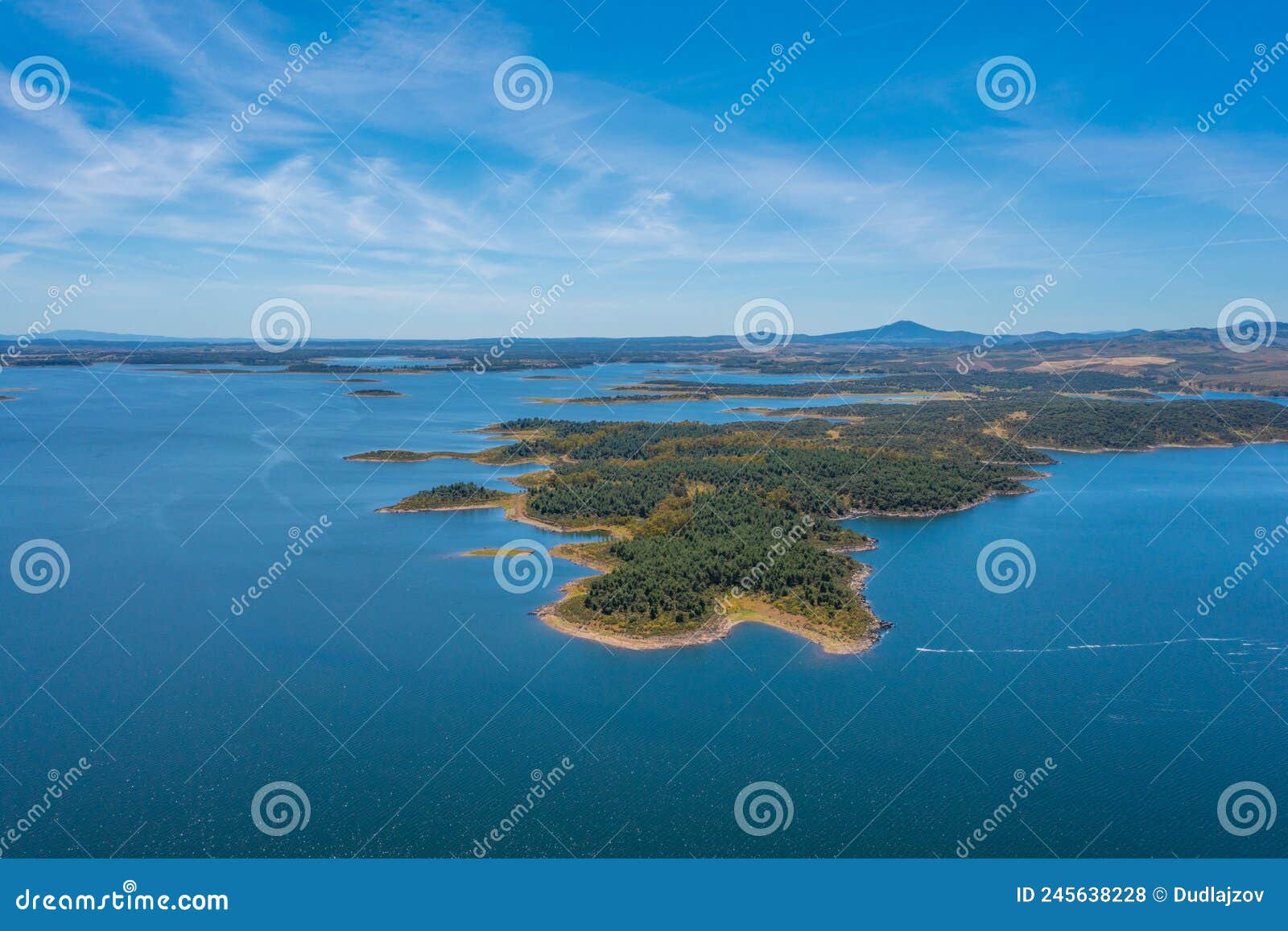 Water Reservoir Gabriel and Galan in Spain. Stock Photo - Image of ...