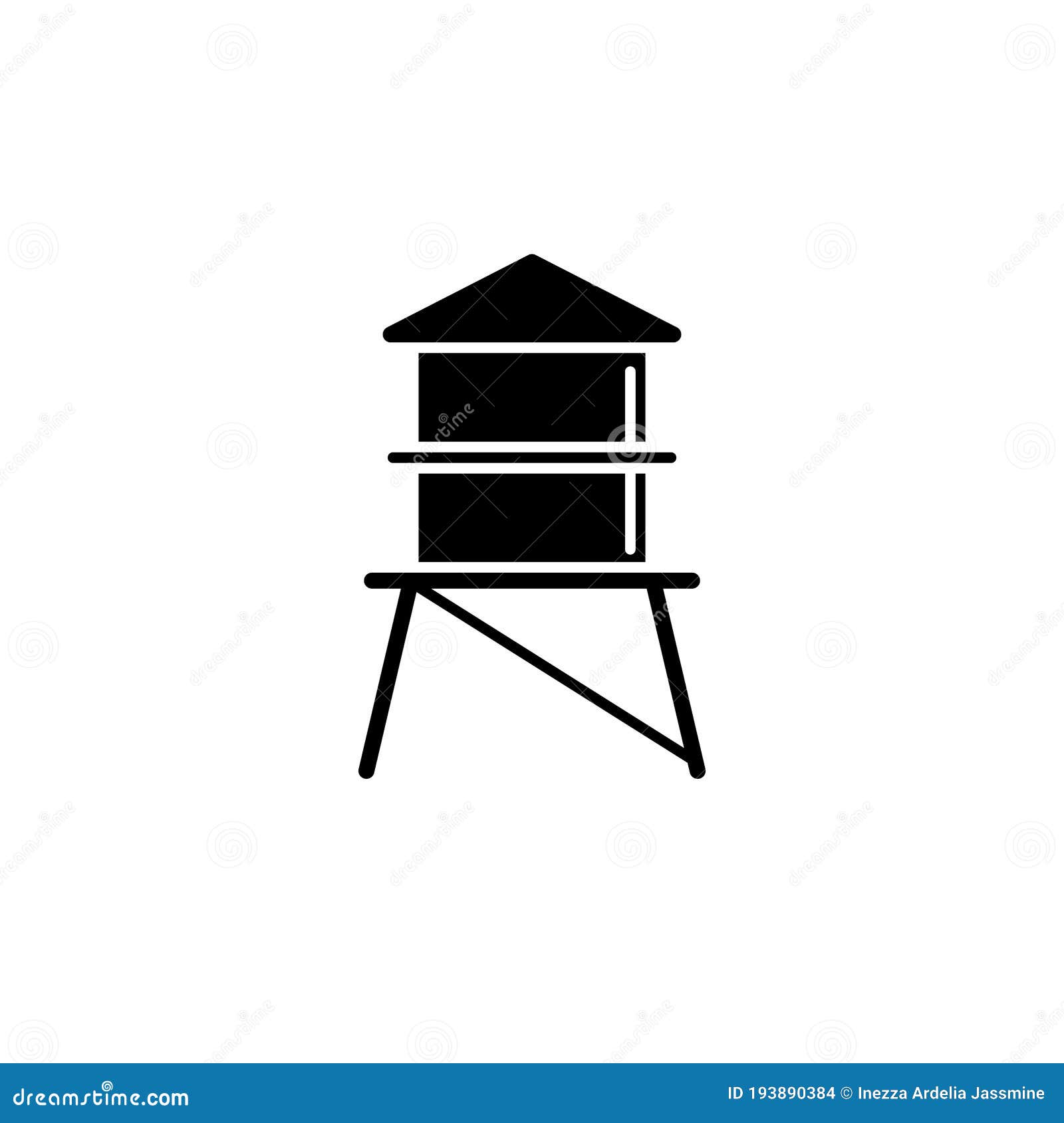 Water Reservoir Icon Design Template Stock Vector - Illustration of ...