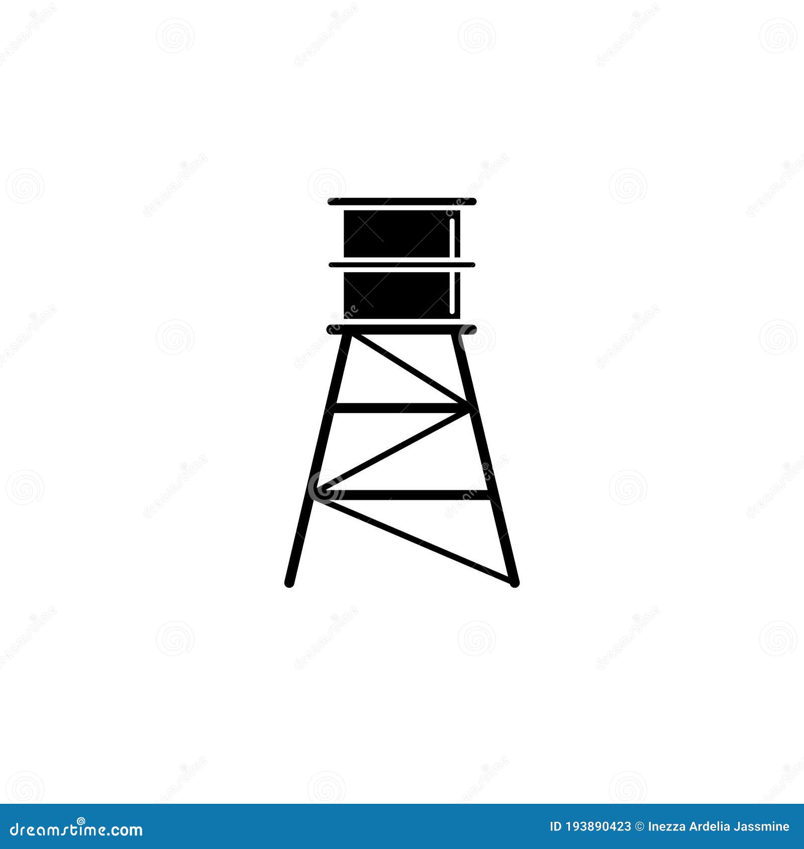 Water Reservoir Icon Design Template Stock Vector - Illustration of ...