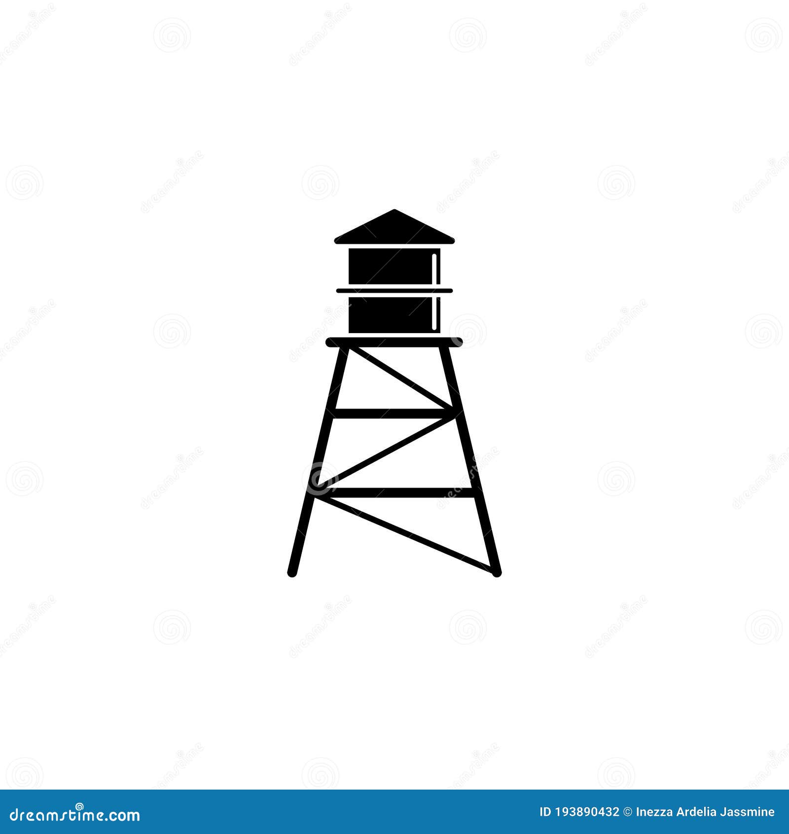 Water Reservoir Icon Design Template Stock Vector - Illustration of ...