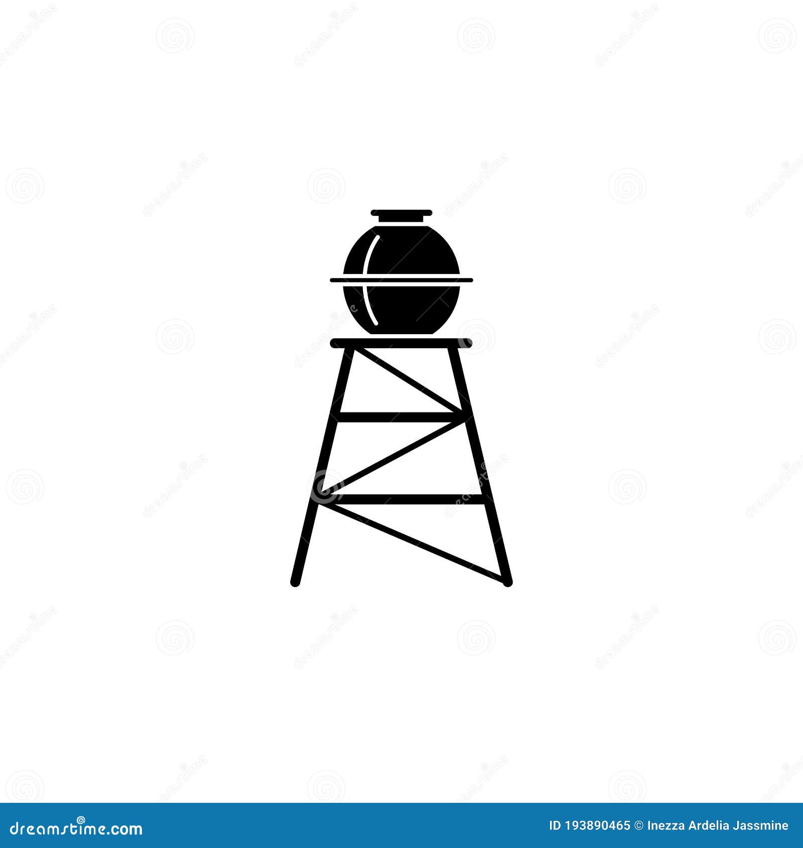 Water Reservoir Icon Design Template Stock Vector - Illustration of ...