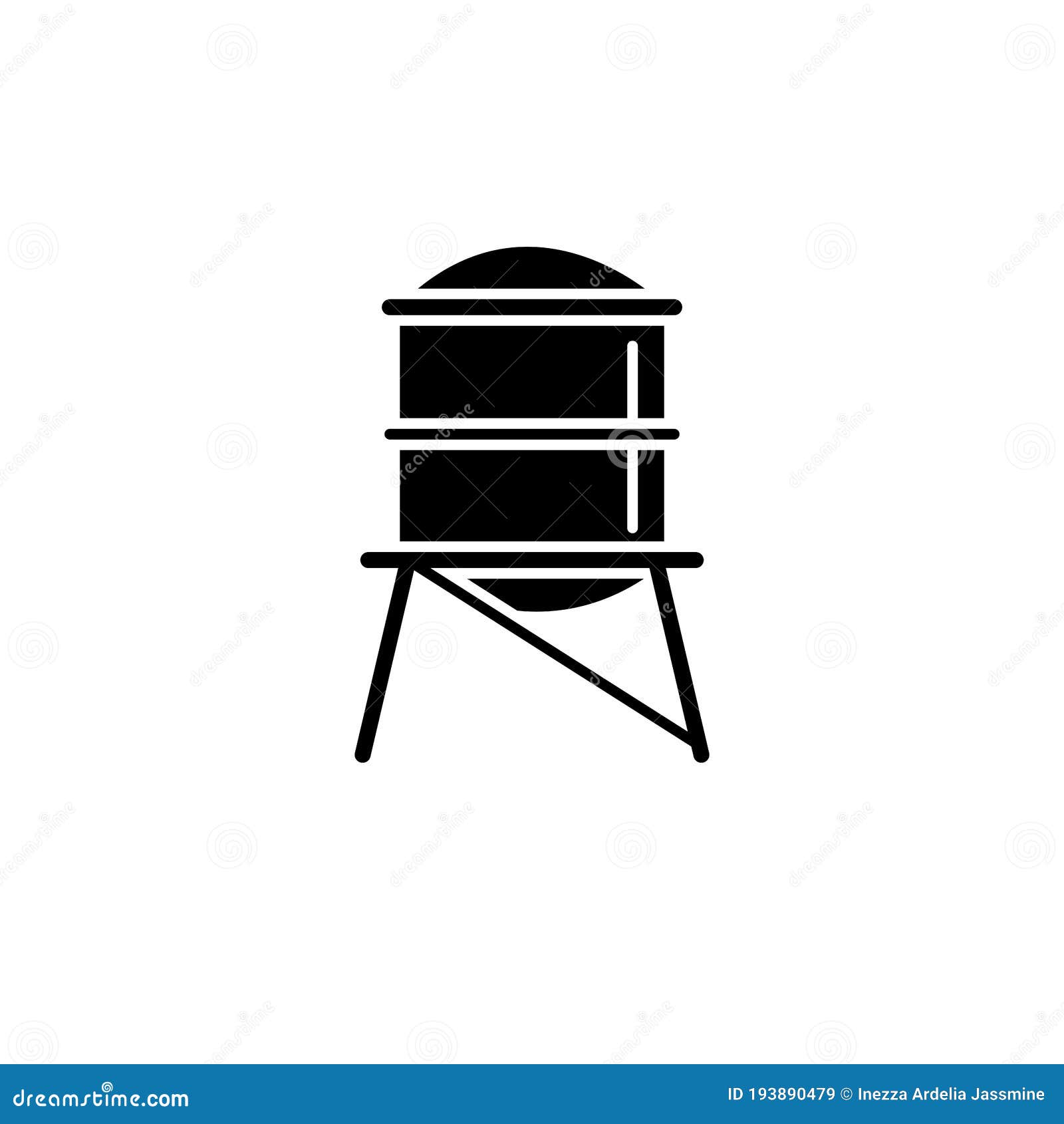 Water Reservoir Icon Design Template Stock Vector - Illustration of ...