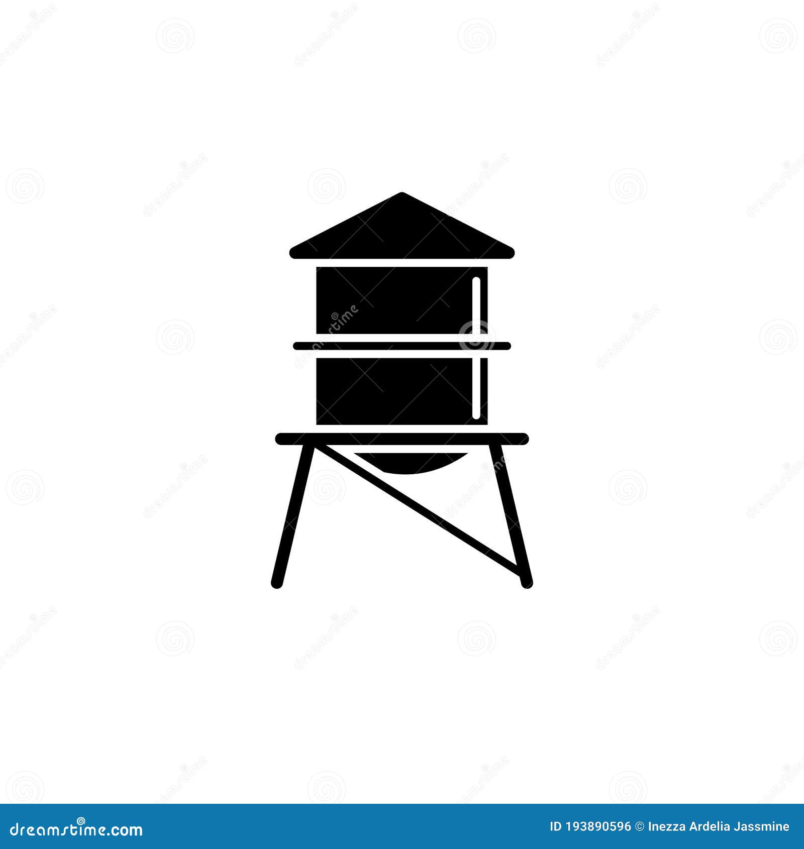 Water Reservoir Icon Design Template Stock Vector - Illustration of ...