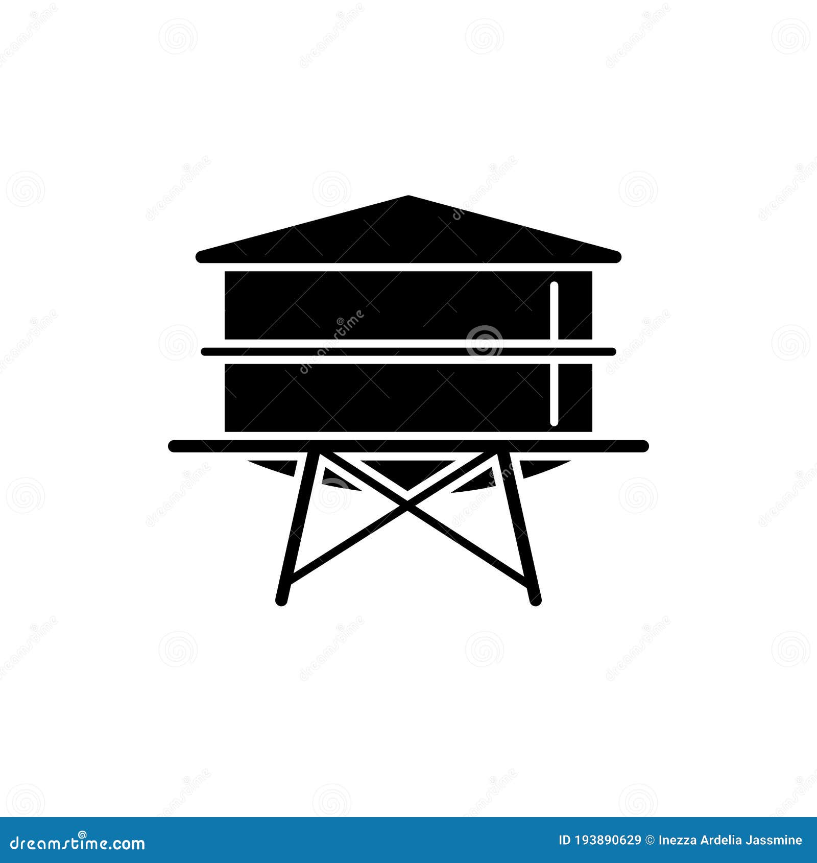 Water Reservoir Icon Design Template Stock Vector - Illustration of ...