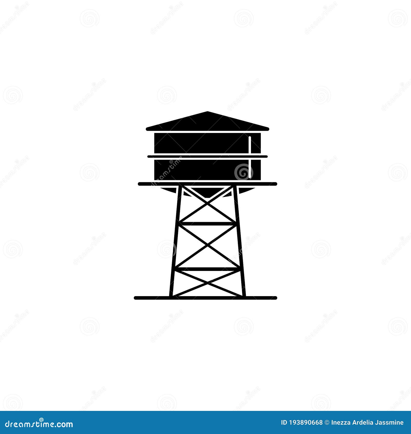 Water Reservoir Icon Design Template Stock Vector - Illustration of ...