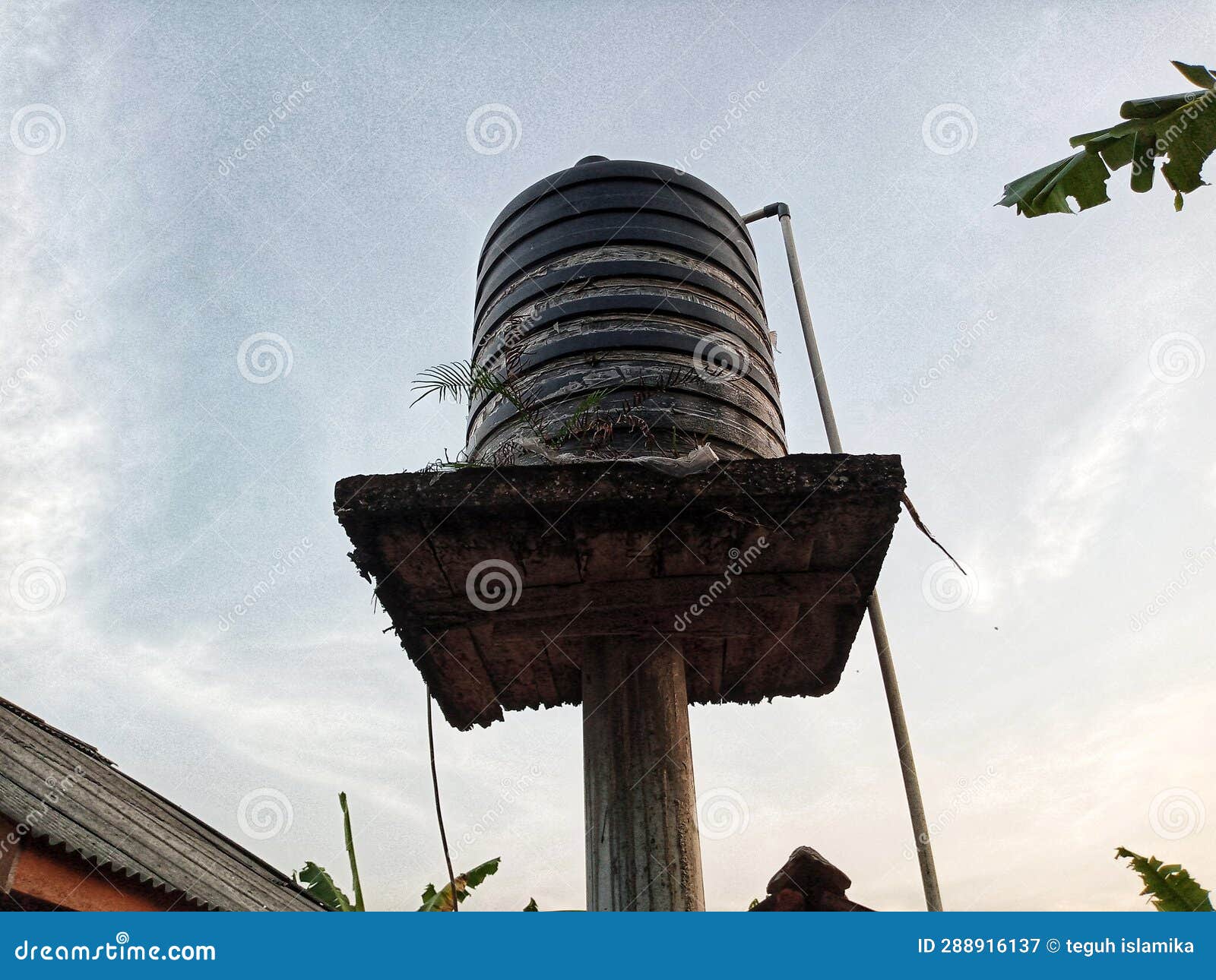Water Reservoir on Strong Concrete Stock Image - Image of water, strong ...