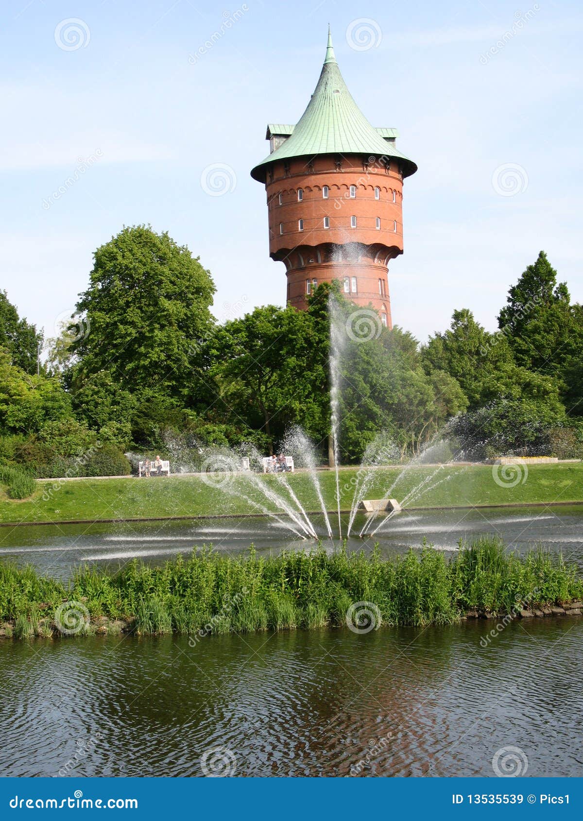 Water reservoir tower stock image. Image of landmark - 13535539