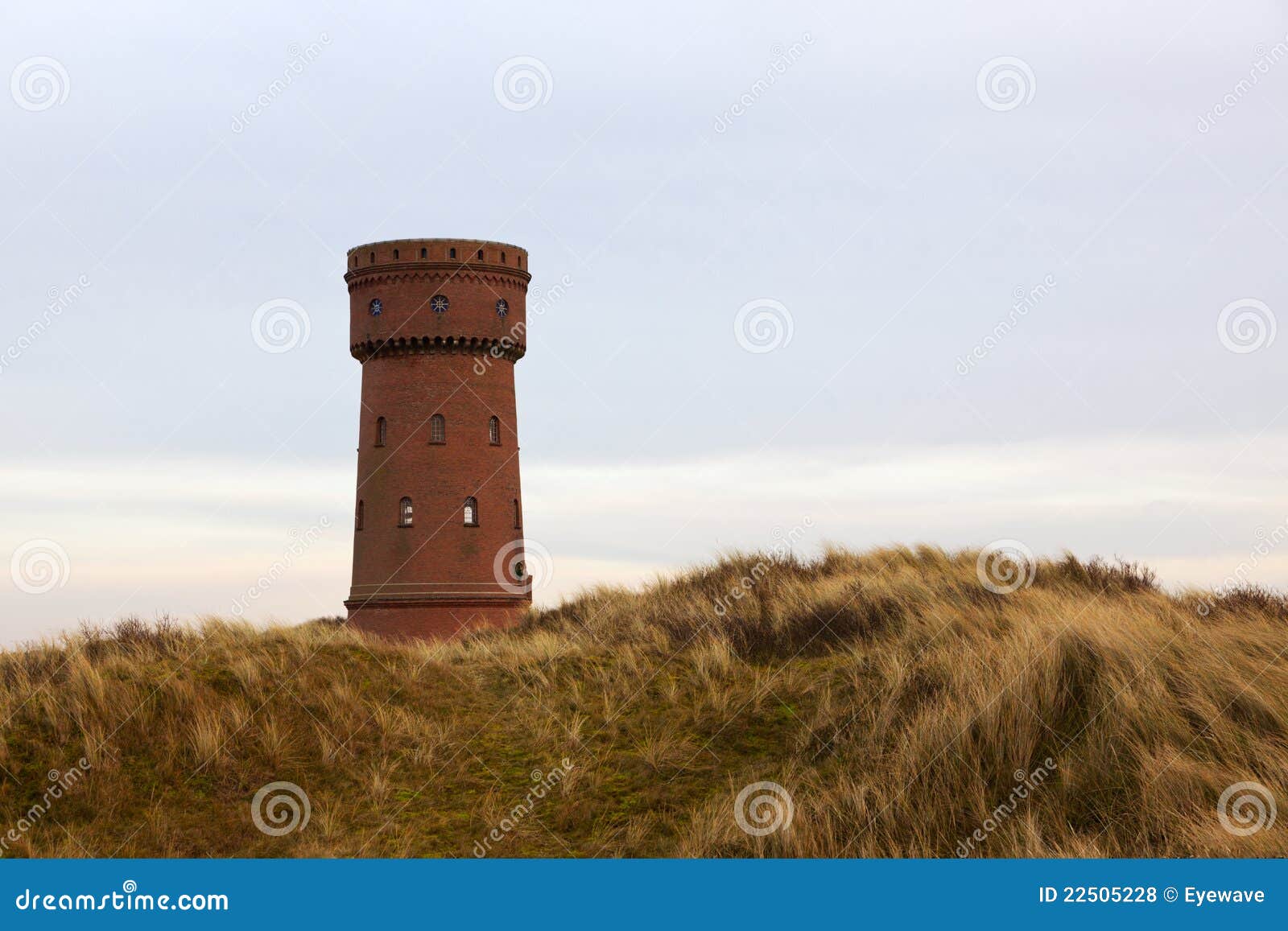 Water Reservoir Tower, Borkum Stock Photo - Image of tower, landscape ...