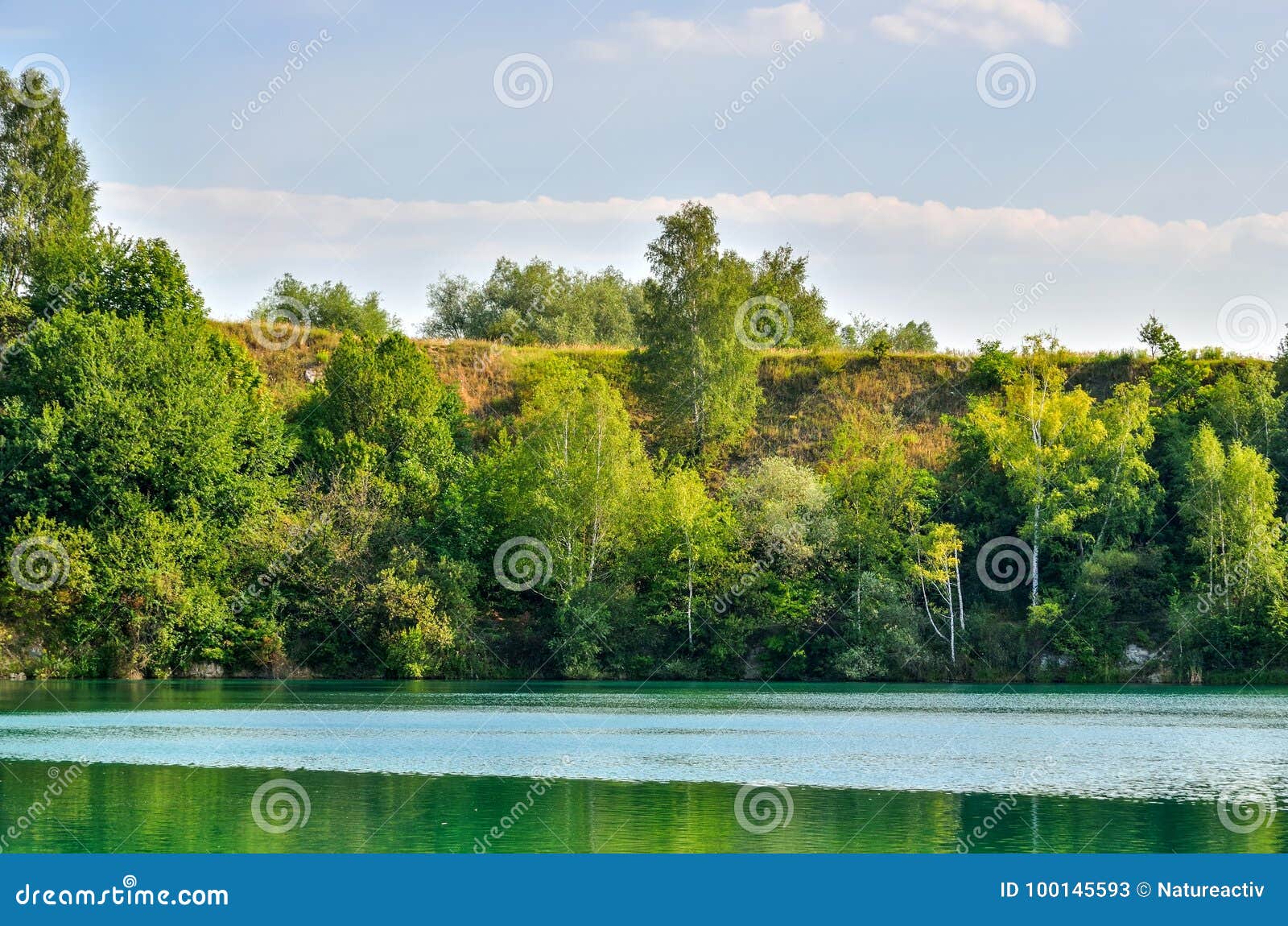 Beautiful Quarry with Water. Stock Image - Image of beauty, green ...