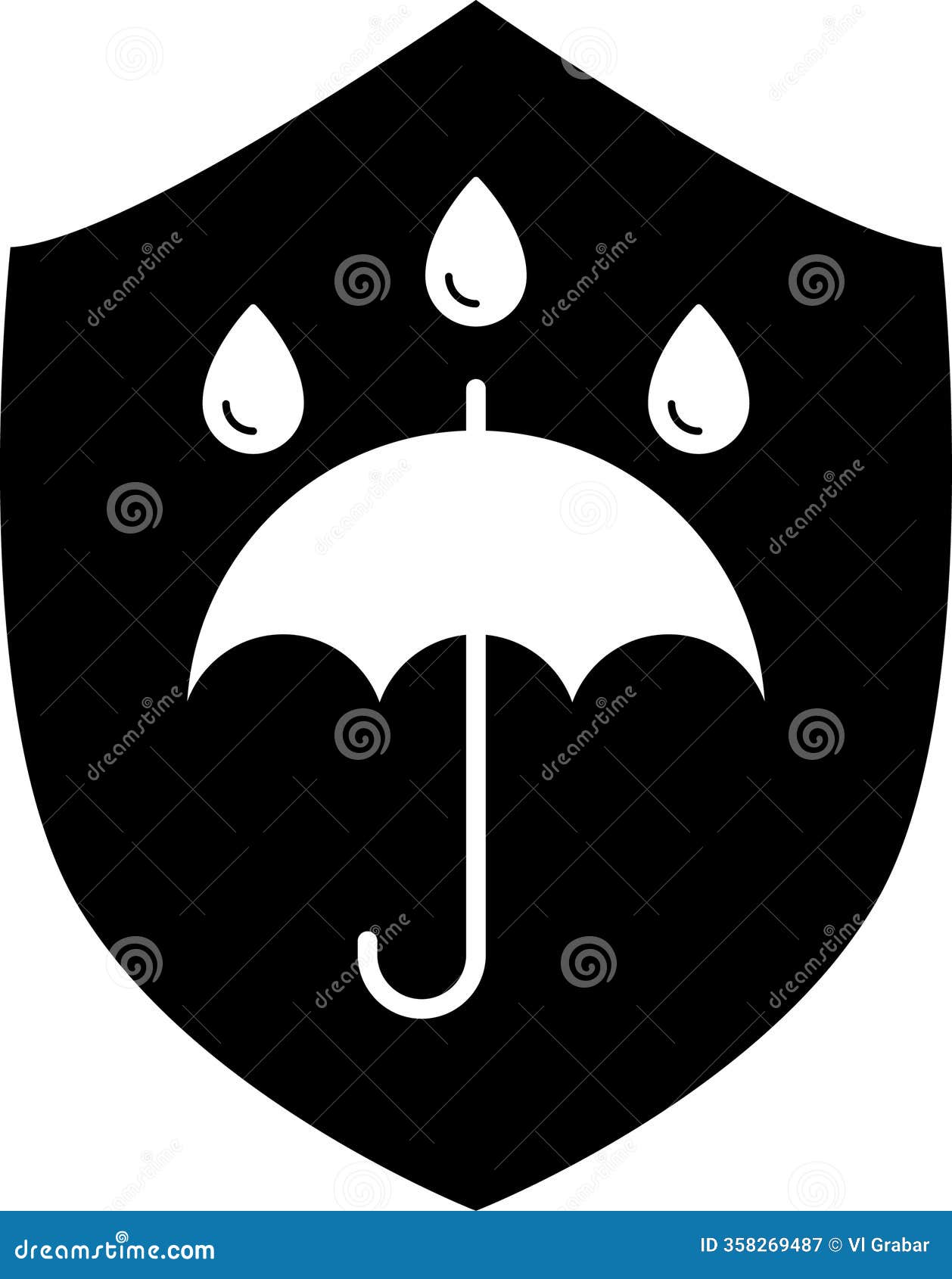 Water Resistant Icon Vector. Waterproof, Water Vector Icon Illustration ...
